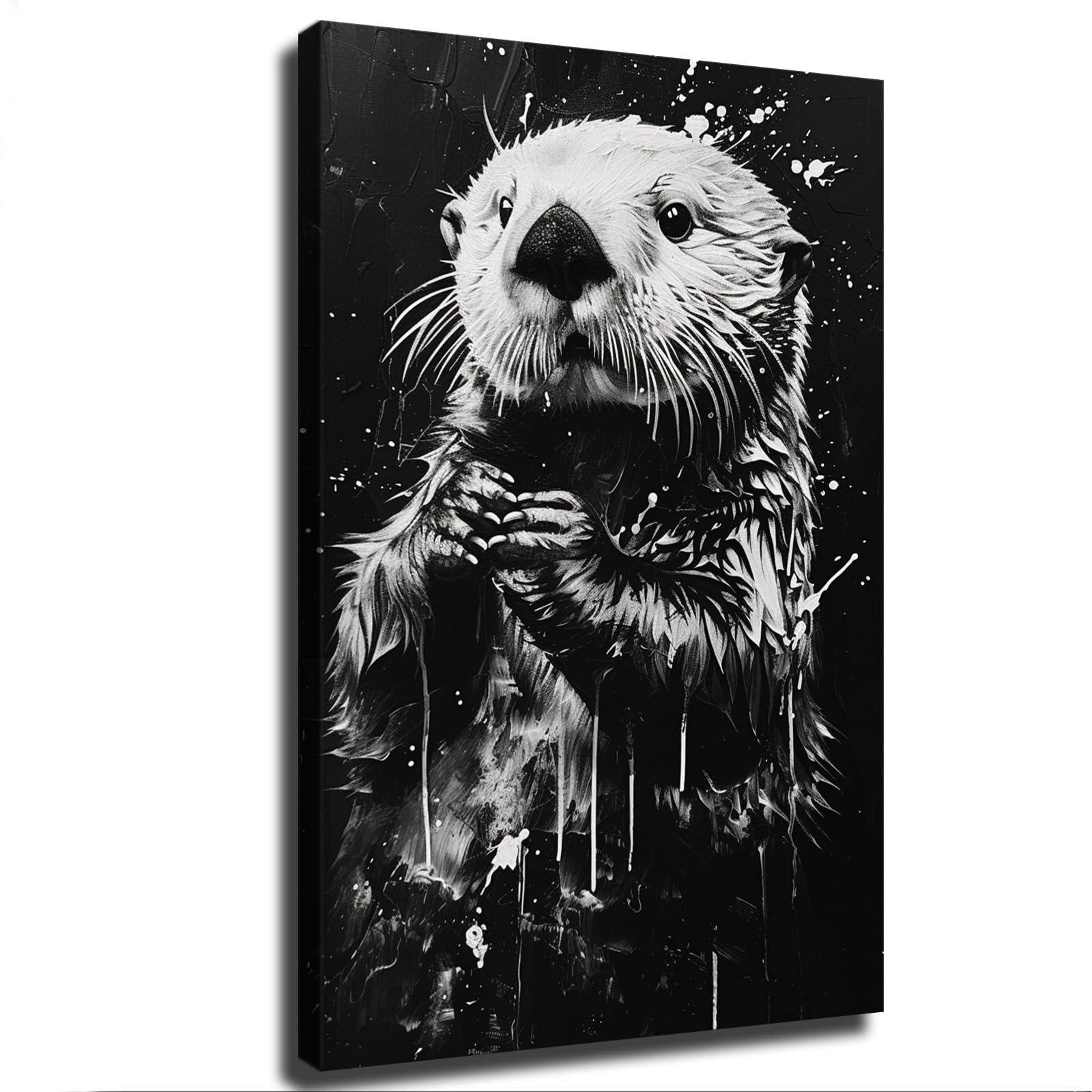 Nutria En Blanco Y Negro Hermosa Bebé Nutria Para Colorear