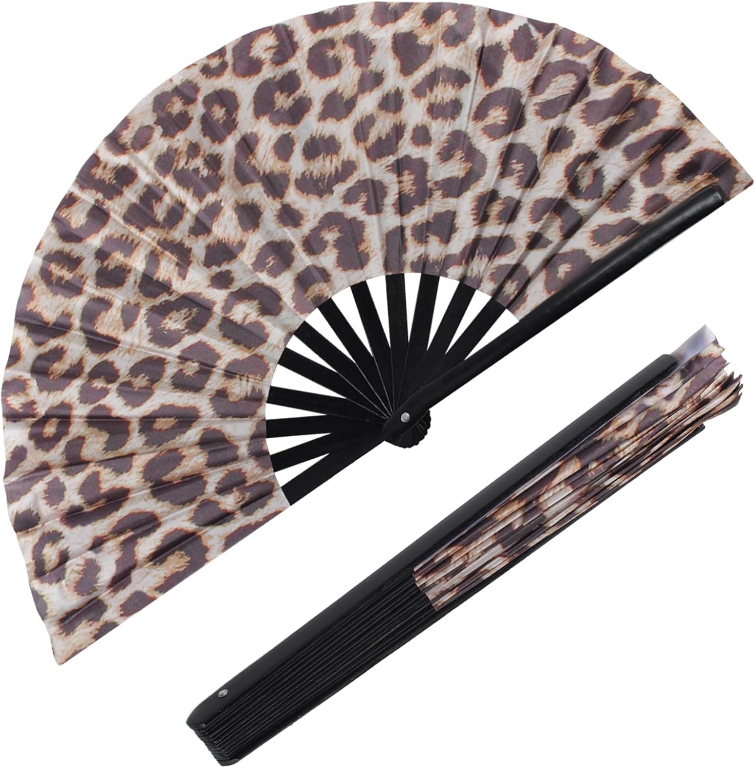 Amazon.com: Plzoslly Large Folding Hand Fan for Men/Women, Rave ...
