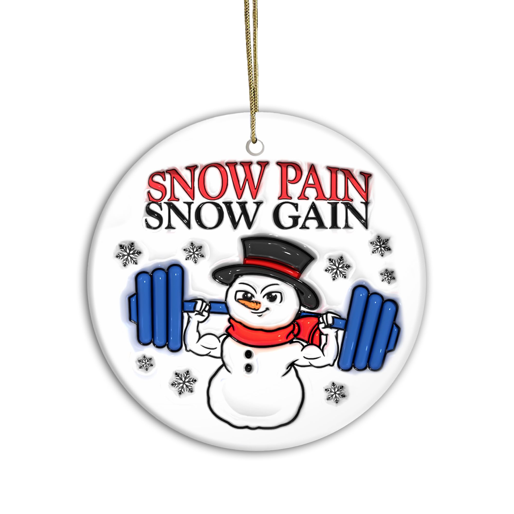 Amazon.com: Exercise & Fitness Ornaments 2024 | Snow Pain Snow Gain ...