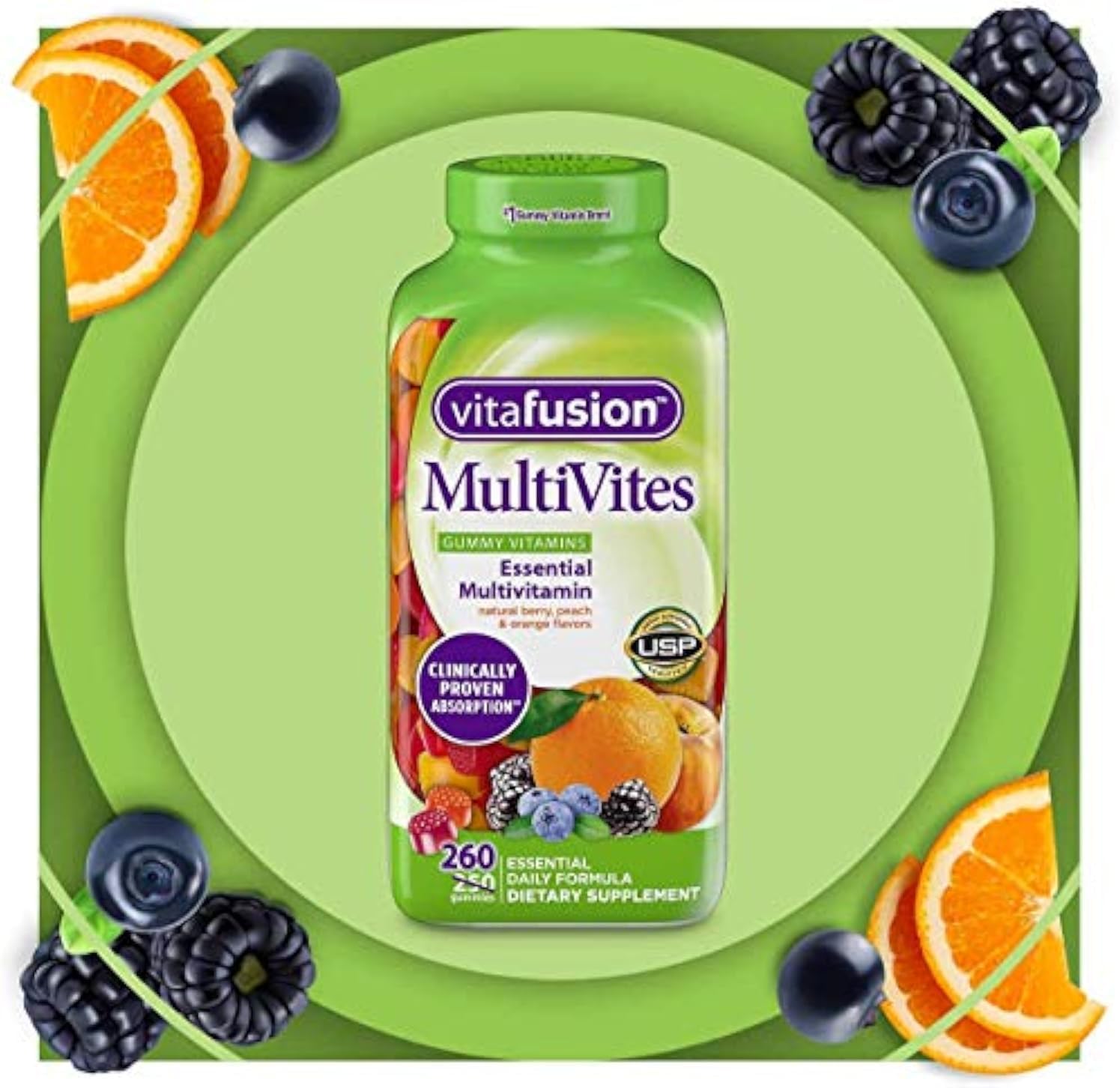 Amazon.com: Vitafusion MultiVites Essential Multivitamin Natural Berry ...