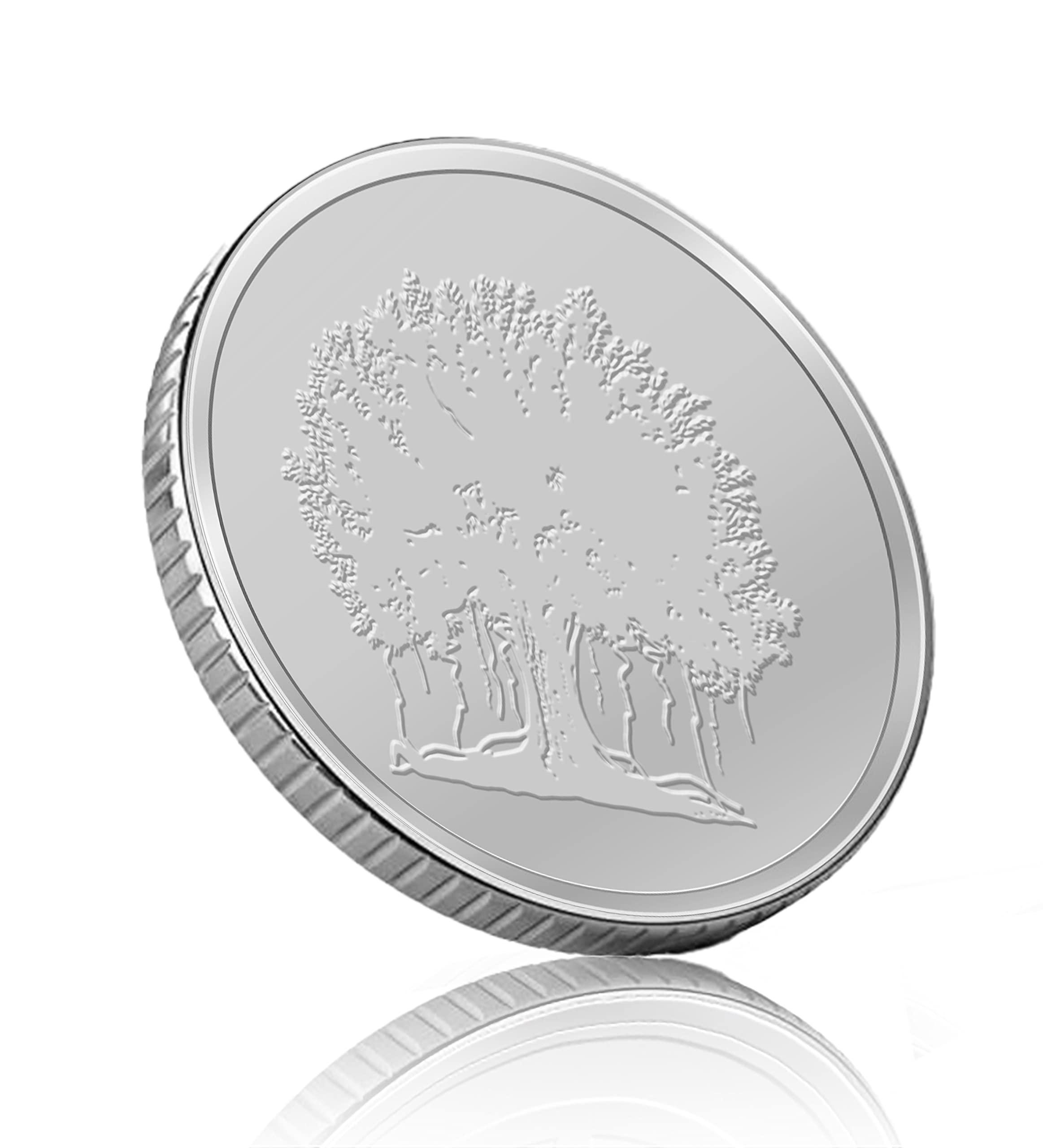 Buy 10gm Silver Coin 999 purity, Banyan Tree - The Tree of Growth ...
