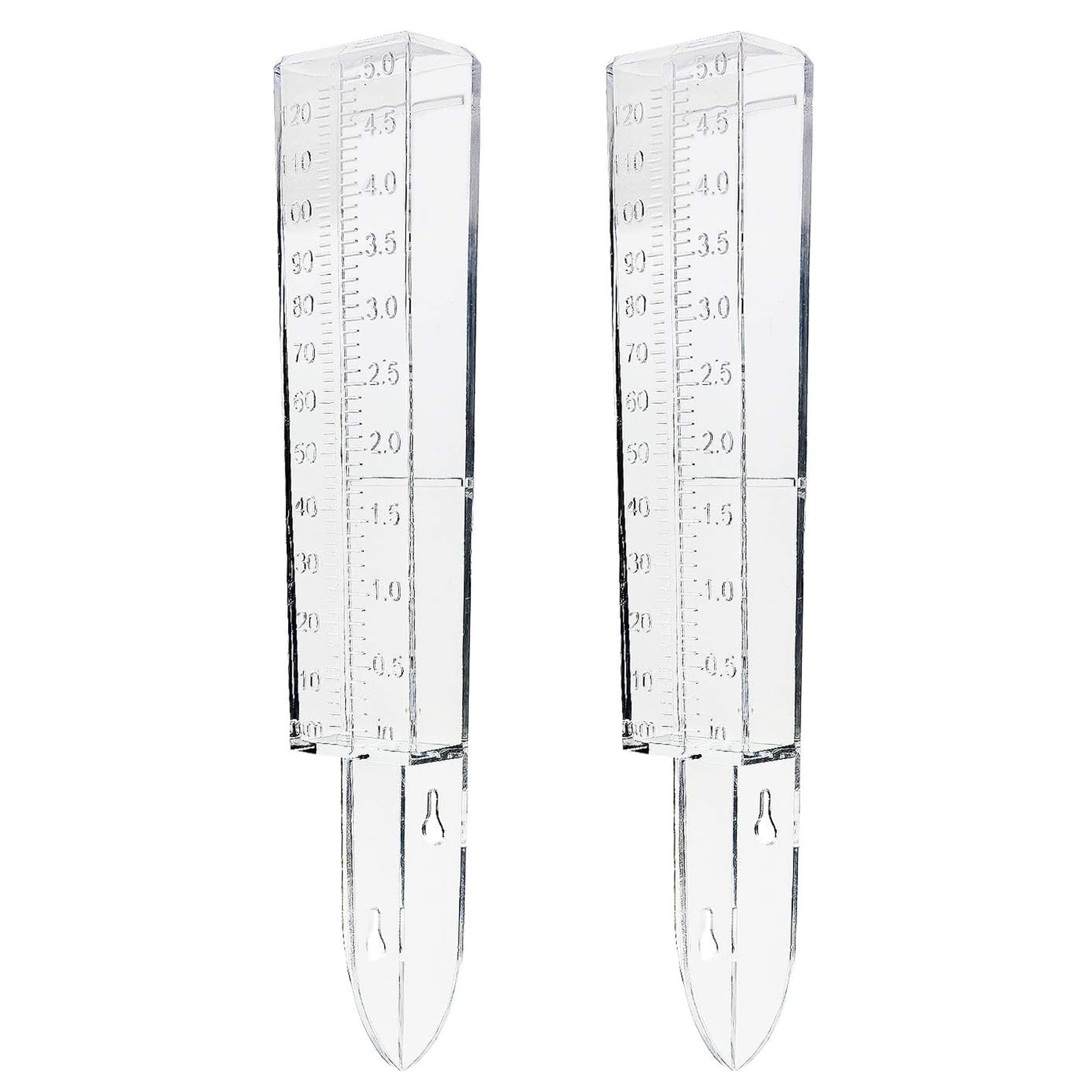 D-buy 2 Pcs Rain Gauge Outdoor, 5 Inch Soil Thermometer Outdoor Easy ...
