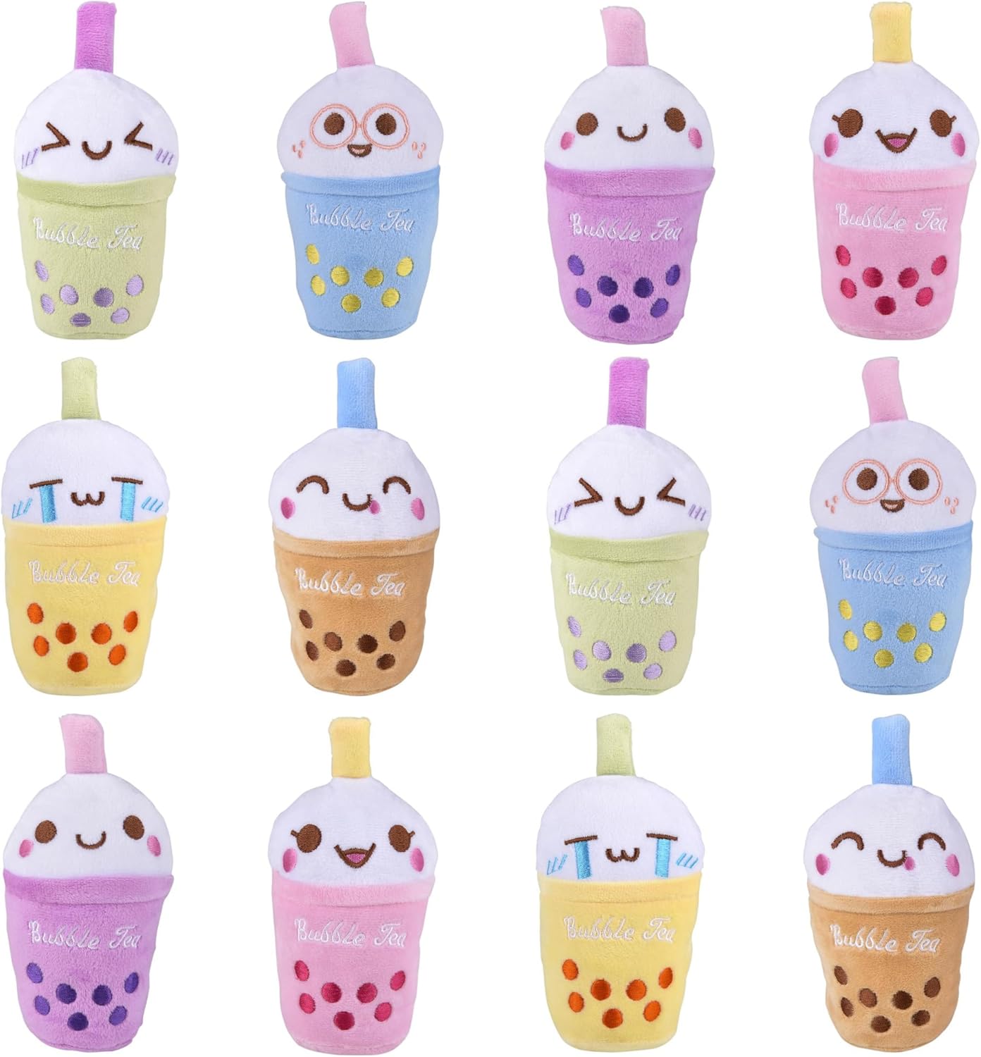 Amazon.com: Forest & Twelfth 12 Pack Bubble Tea Plush Toys for Kids - 6 ...