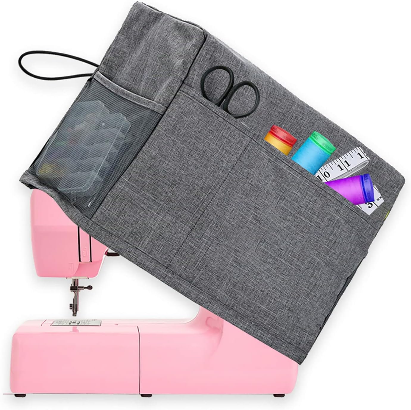 Amazon.com: Yunnyp Sewing Machine Cover Durable Foldable Sewing Machine ...