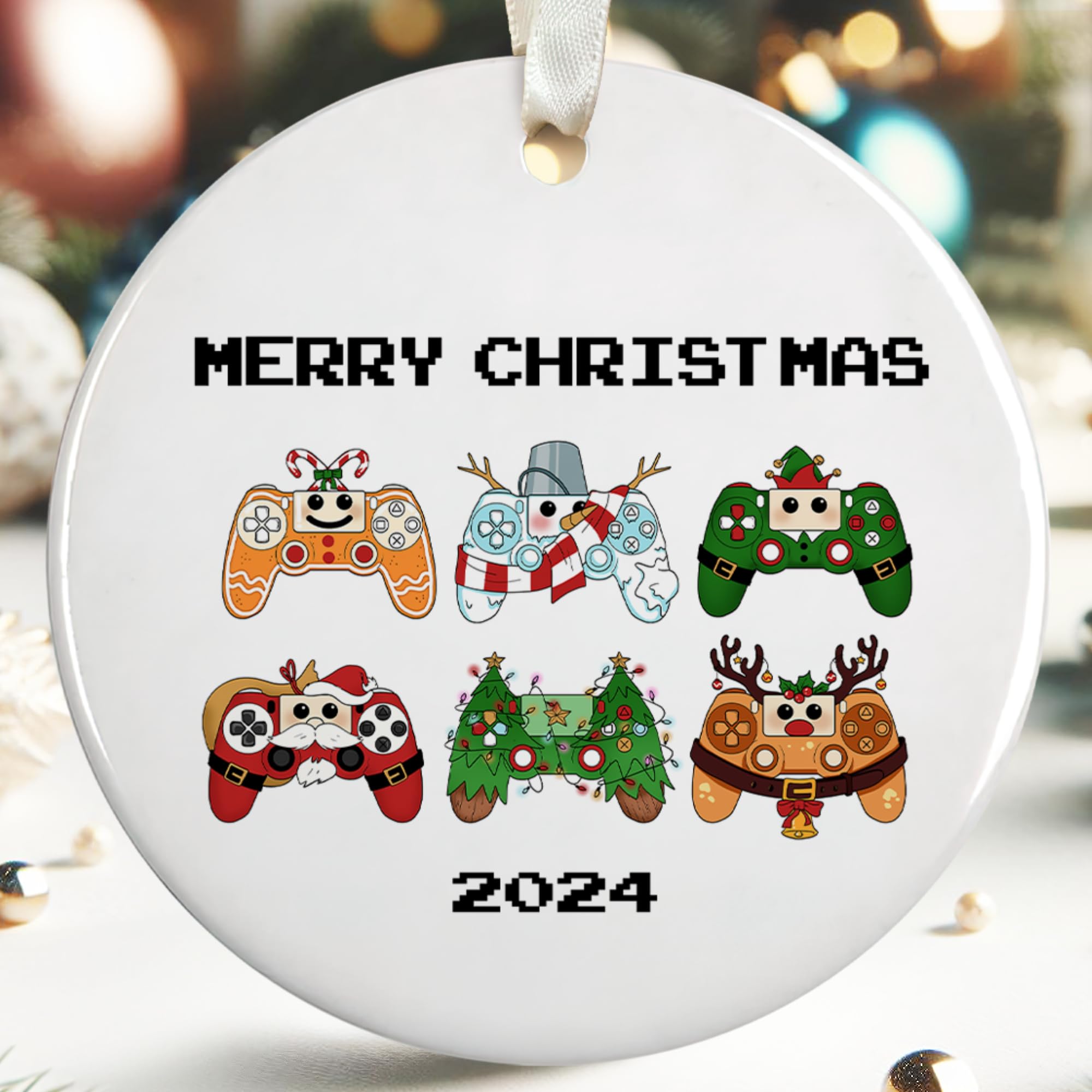 Amazon.com: Gaming Christmas Ornaments - Video Game Christmas Ornament ...