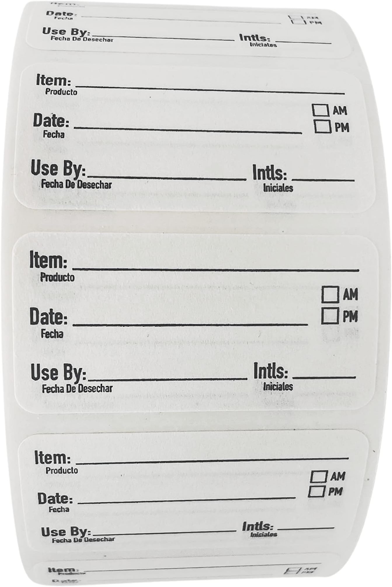 Amazon.com : ATL Direct 2x1 Dissolvable Labels for Food containers, Dissolvable Food Labels for ...