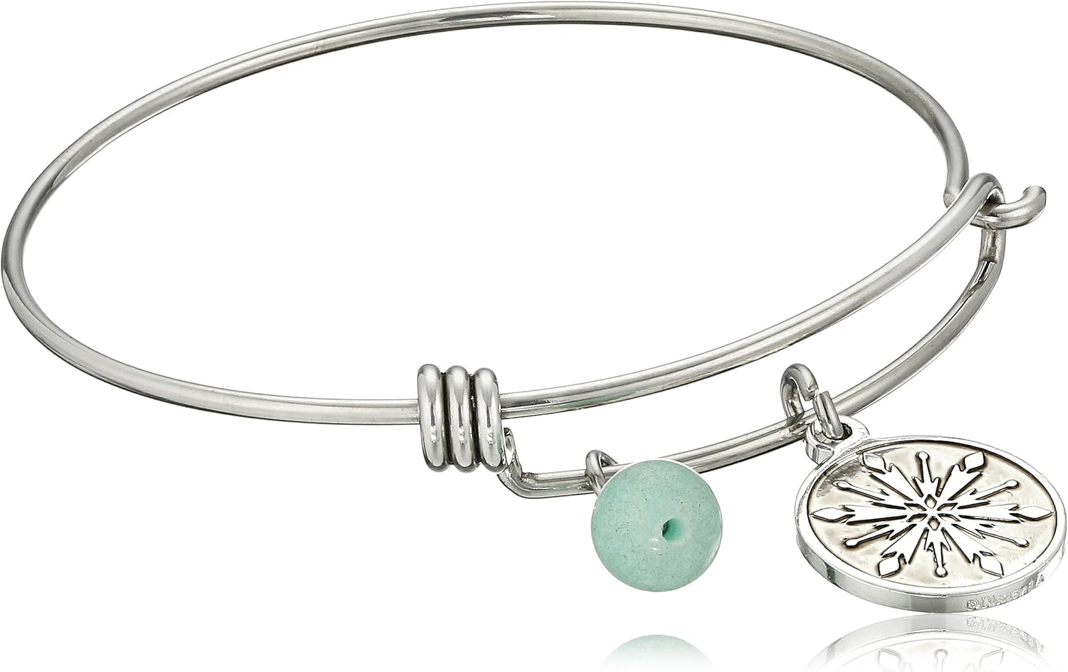 Amazon.com: Disney Stainless Steel Catch Bangle with Silver Plated ...