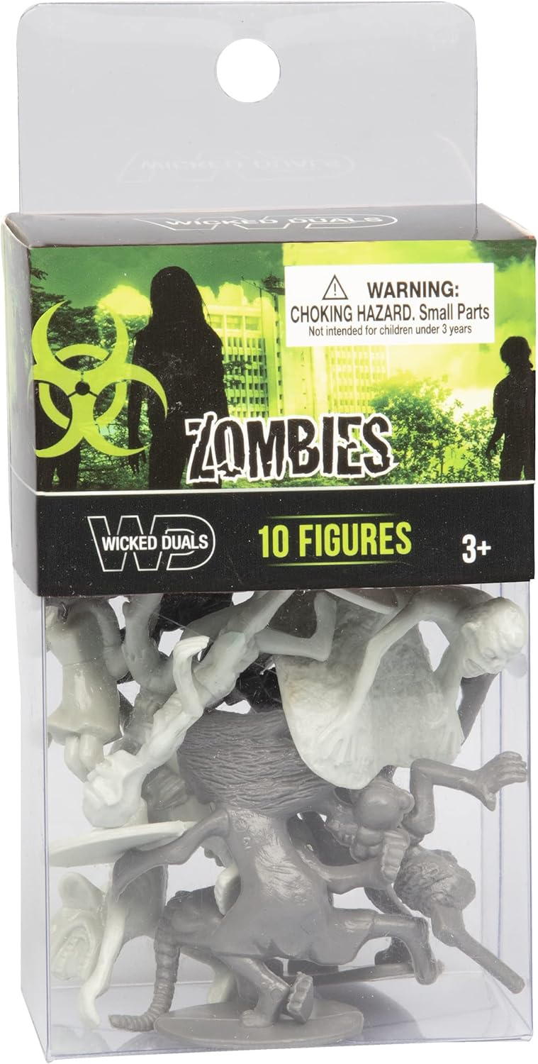 Amazon.com: SCS Direct Wicked Duals Mini Zombie Figures Playset 10 pc ...
