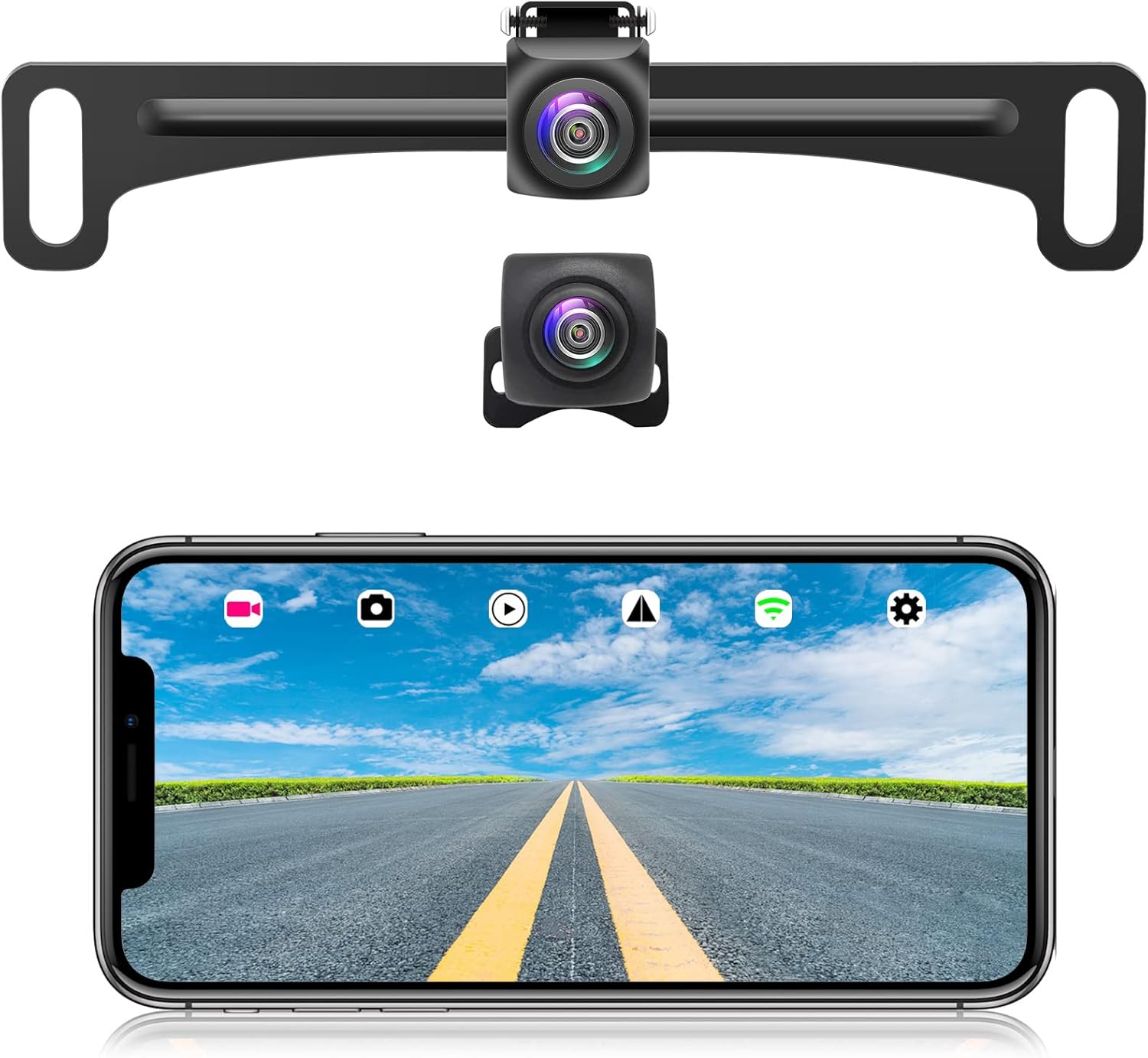 Amazon.com: IYING Wireless Car Camera Backup Camera WiFi Rear View ...