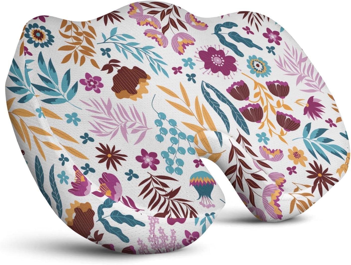 Amazon.com: XAIVEZL Flower Office Chair Cushion for Back Pain Relief ...