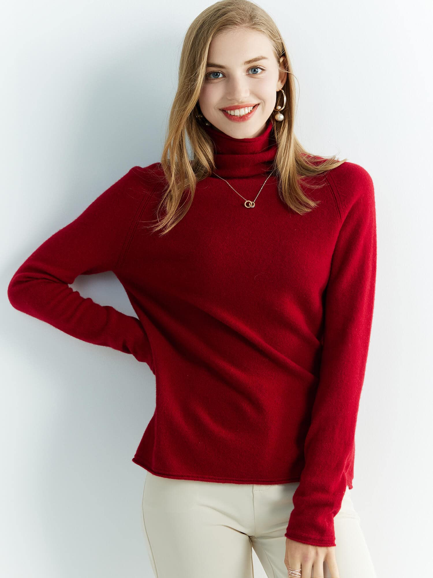 Snapklik.com : LINY XIN Womens 100% Merino Wool Fall Winter Warm Soft ...