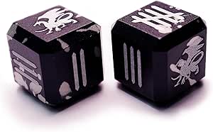 Amazon.com: AKO DICE IV - Unique Metal D6 - Large Heavy 16mm Dice Set ...