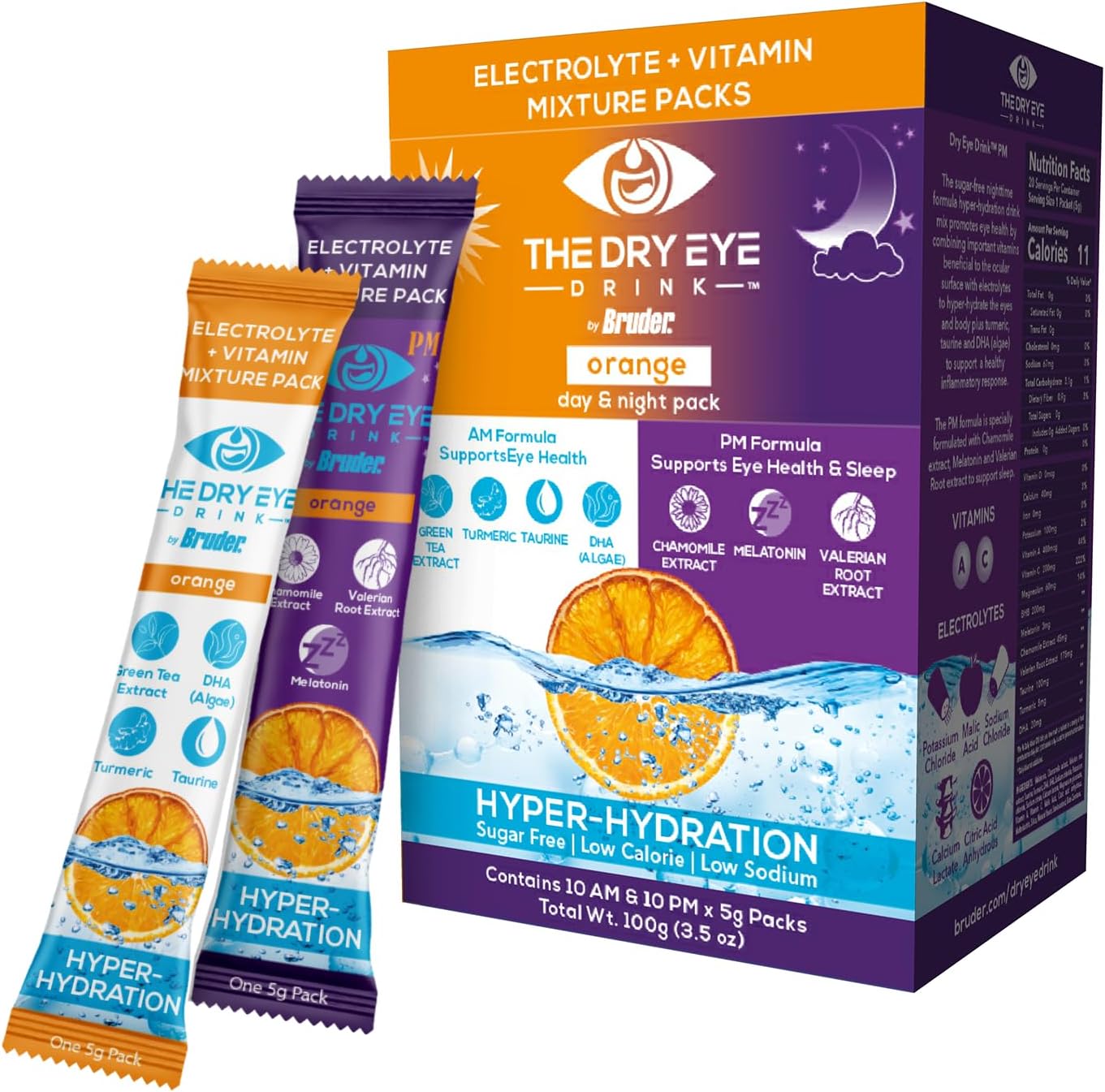Amazon.com: The Dry Eye Drink l Ultimate Hydration for Dry Eyes l Sugar ...