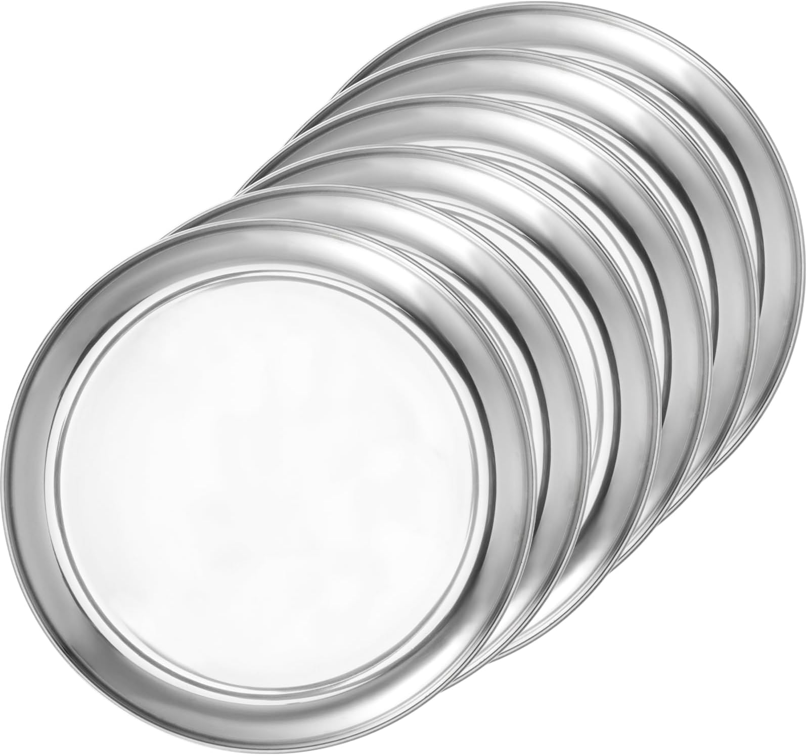 Amazon.com | JOIKIT 4 Pack 12 Inch Gold Stainless Steel Plate, Round ...