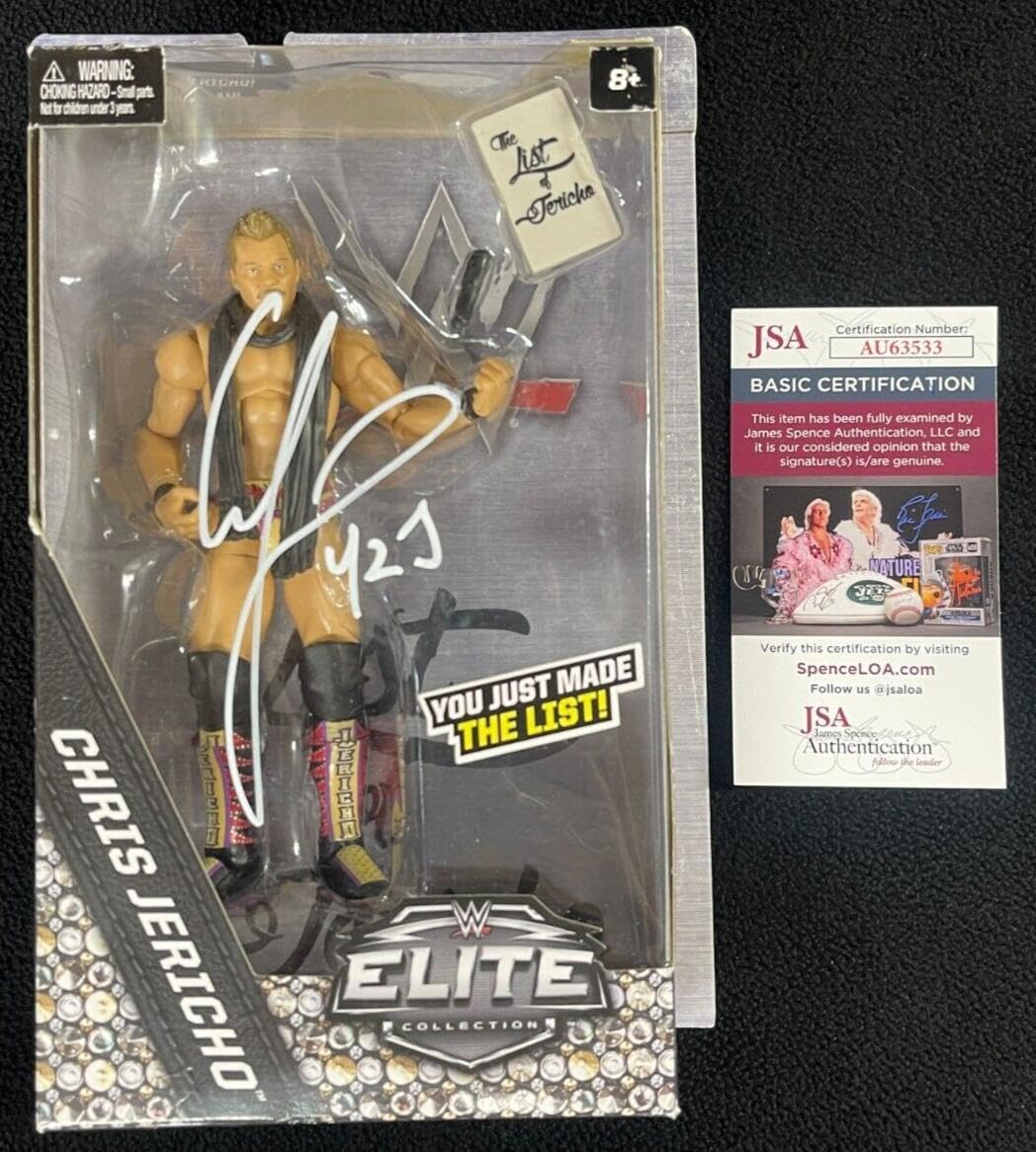 Chris Jericho Signed WWE Elite "The List" Action Figure JSA COA AEW WCW ...