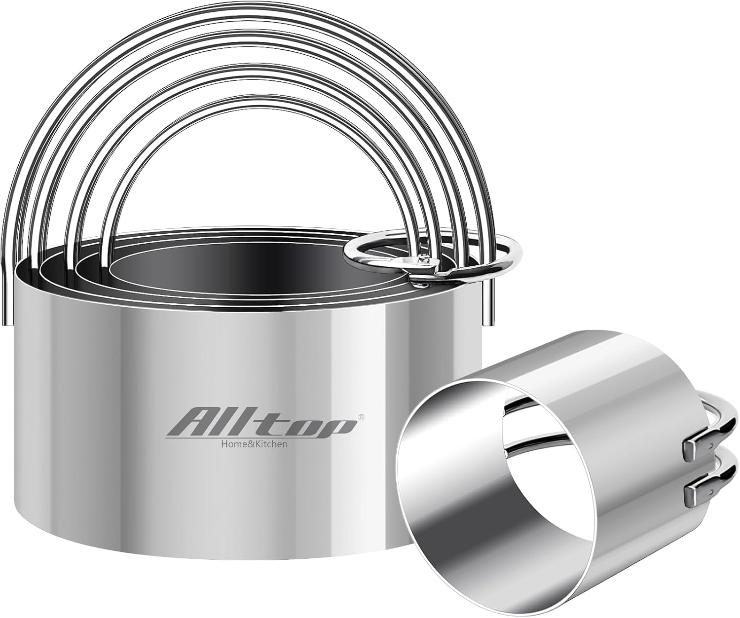 Amazon.com: ALLTOP 5 Pieces Circle Biscuit Cutter,Professional ...