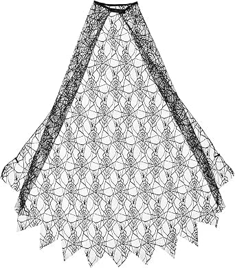 Amazon.com: U-House Halloween Spider Web Cape Kids Halloween Party Role ...