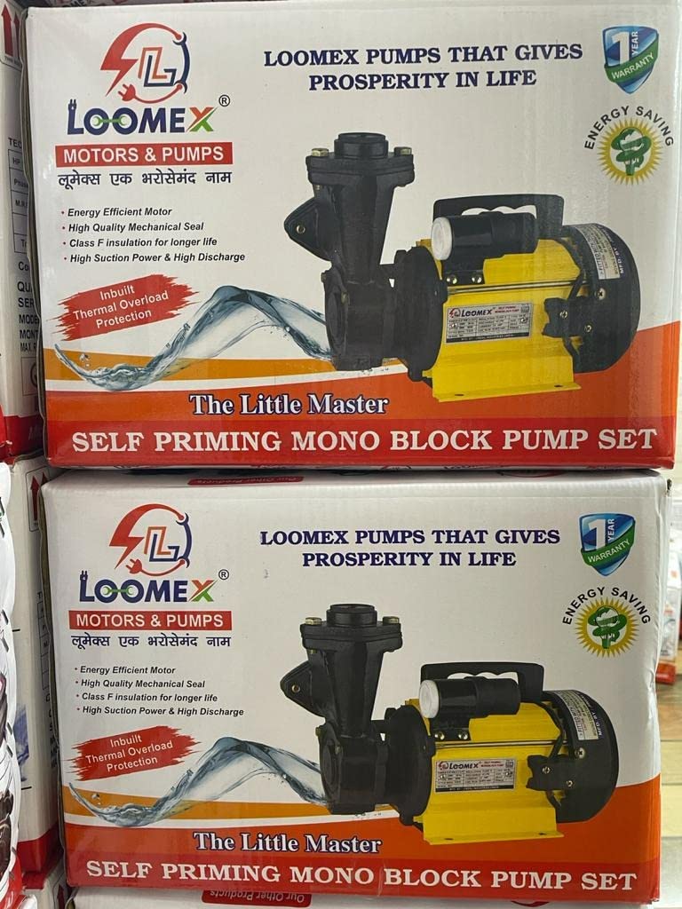 Loomex 0.5 HP Little Master Self Priming Copper Winding Water Pump For ...