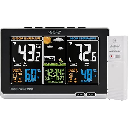 Amazon.com: La Crosse Technology V21-WTH Wireless Wi-Fi Weather Station ...