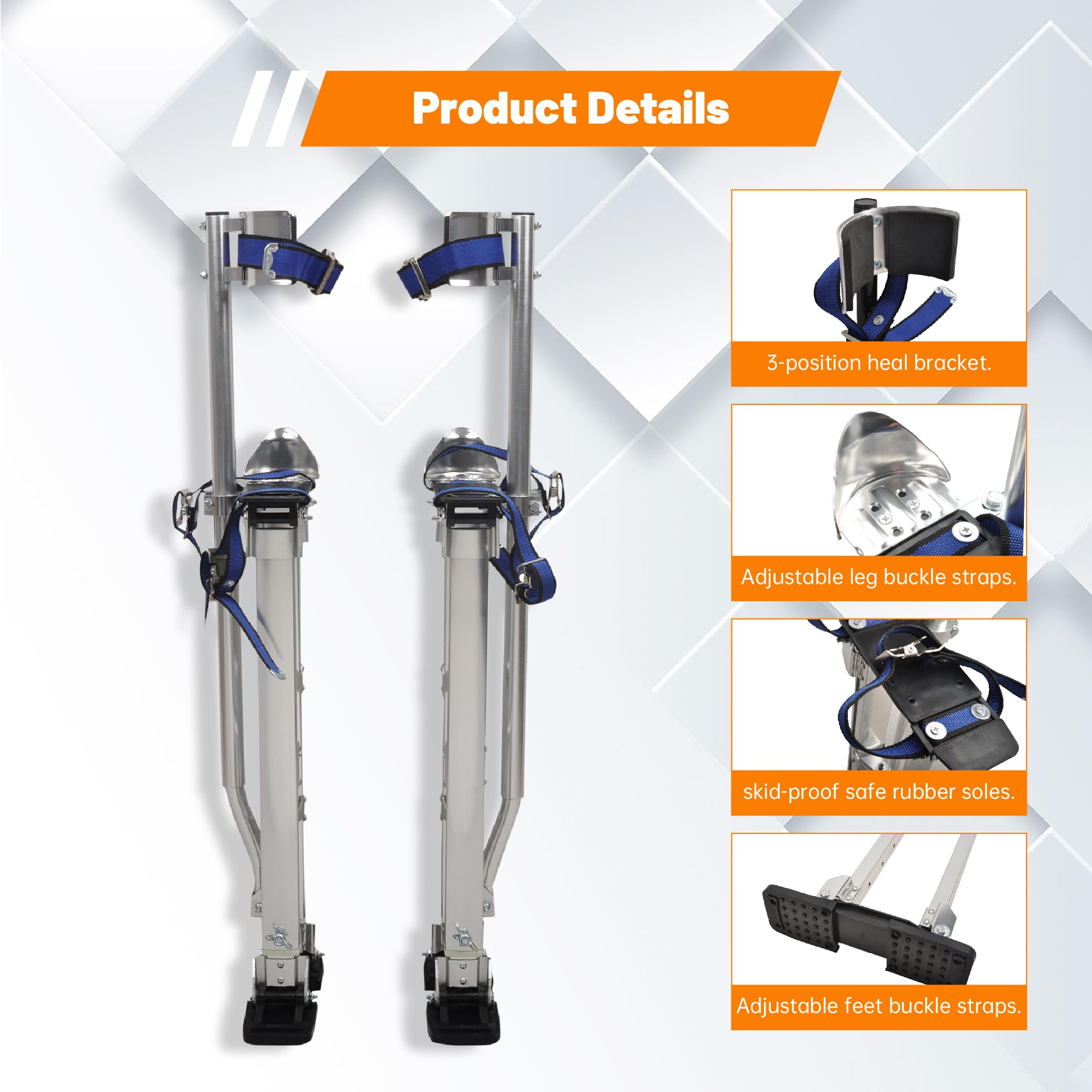 Snapklik.com : Higehio Drywall Stilts For Adults 24"-40" Adjustable ...