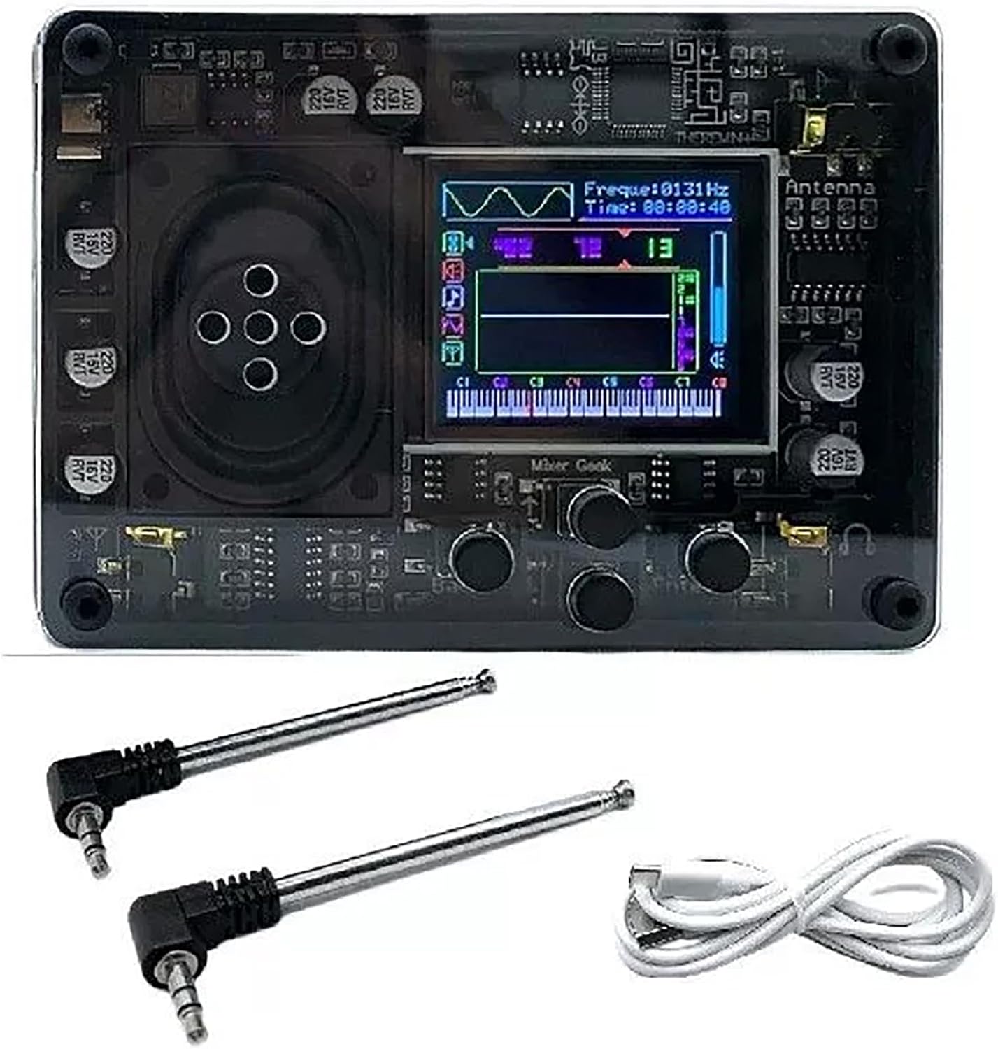 Mini Theremin Musical Module, Adjustable Color Screen Electronic ...