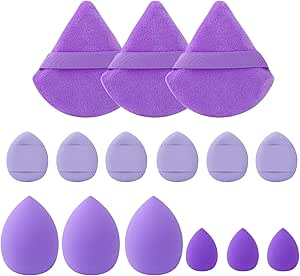 15Pcs Make Up Sponge, Powder Puffs, Beauty Blenders for foundation ...