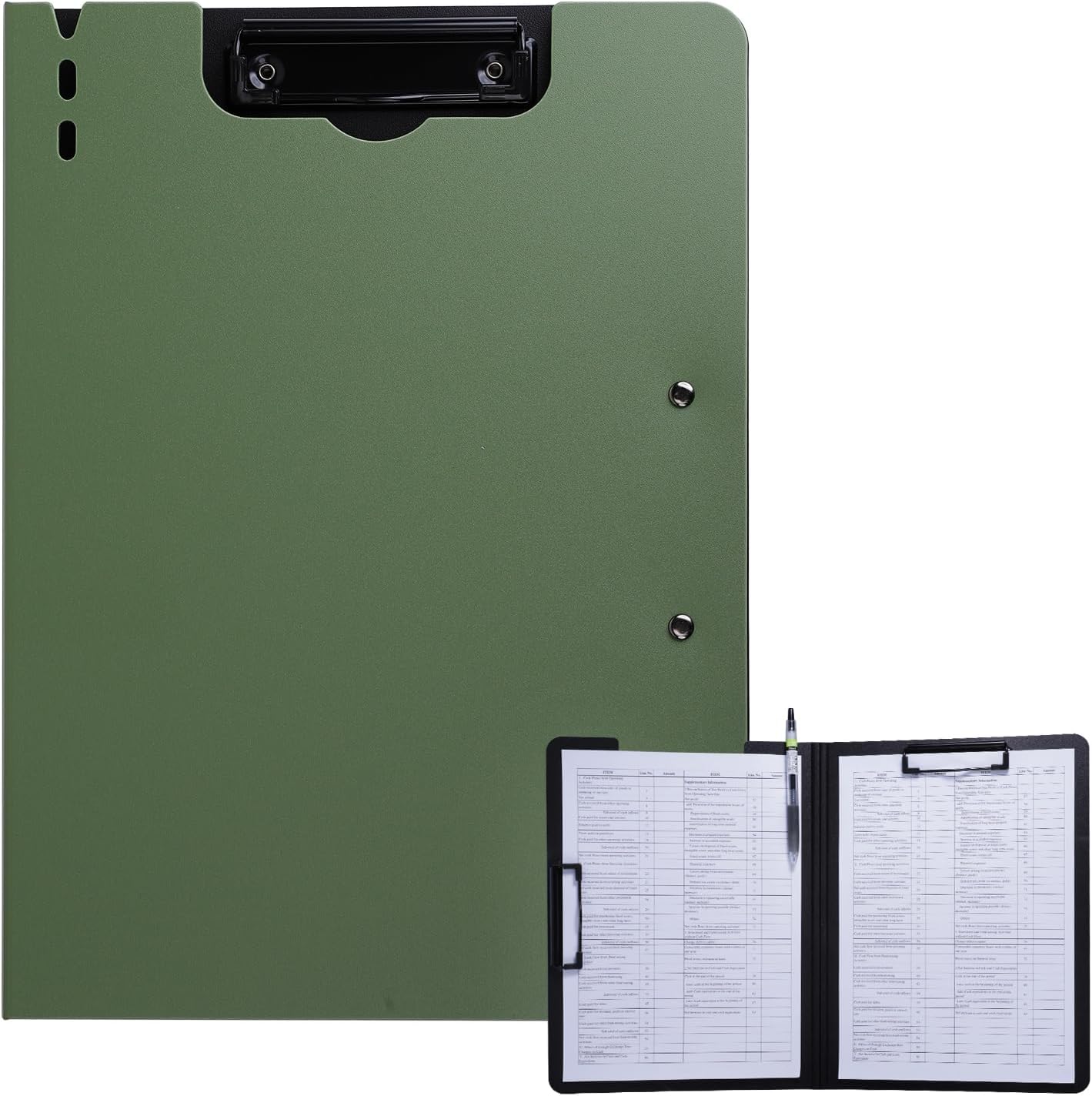 Amazon.com : FRETONBA Clipboard Folder, A4 Foldable Clipboard with ...