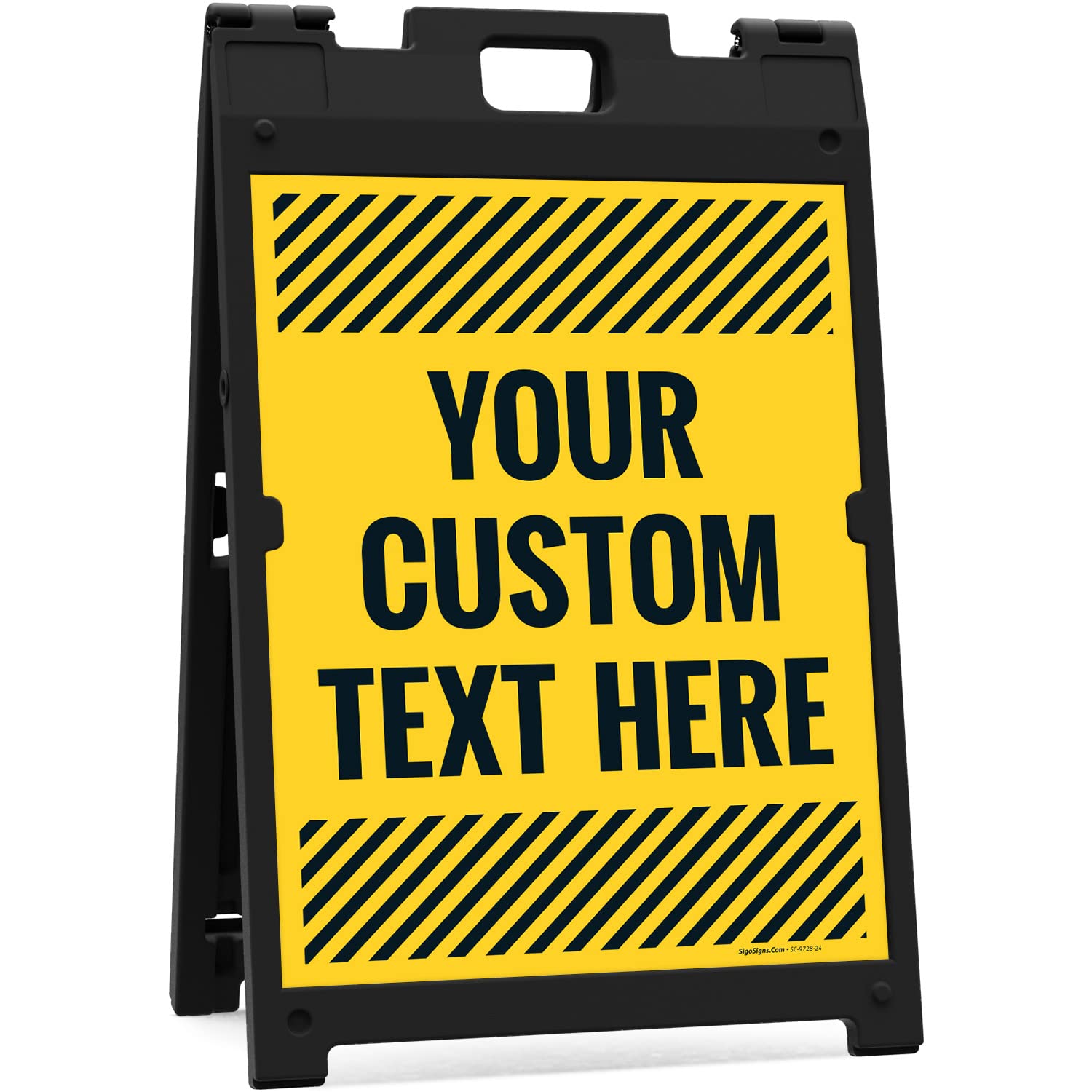 Amazon.com : Sigo Signs Custom Folding Floor Sign, Sandwich Board/A ...
