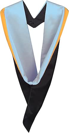 (Sky Blue with Gold rim) - University academic graduation hood ...