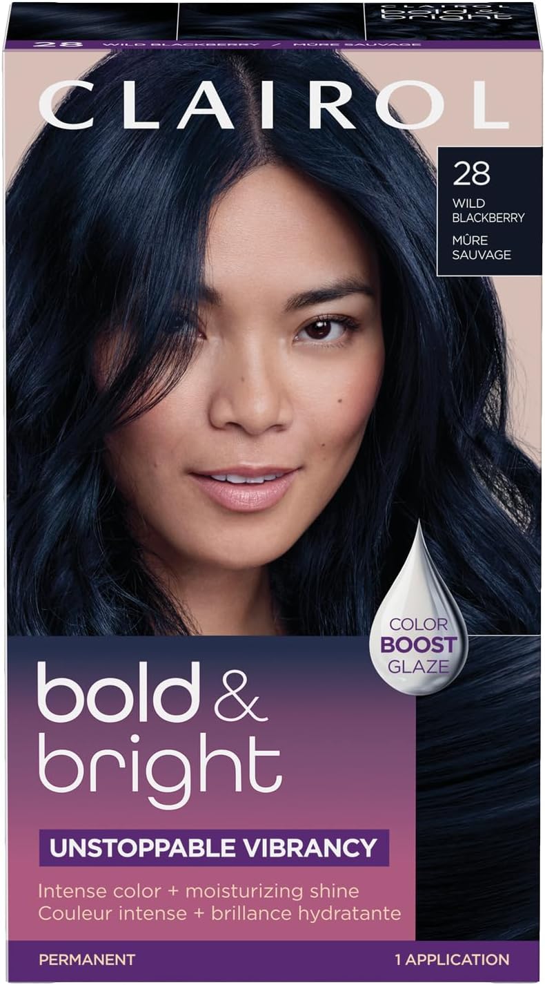 Clairol Bold & Bright Permanent Hair Dye, 28 Wild Blackberry Hair Color ...