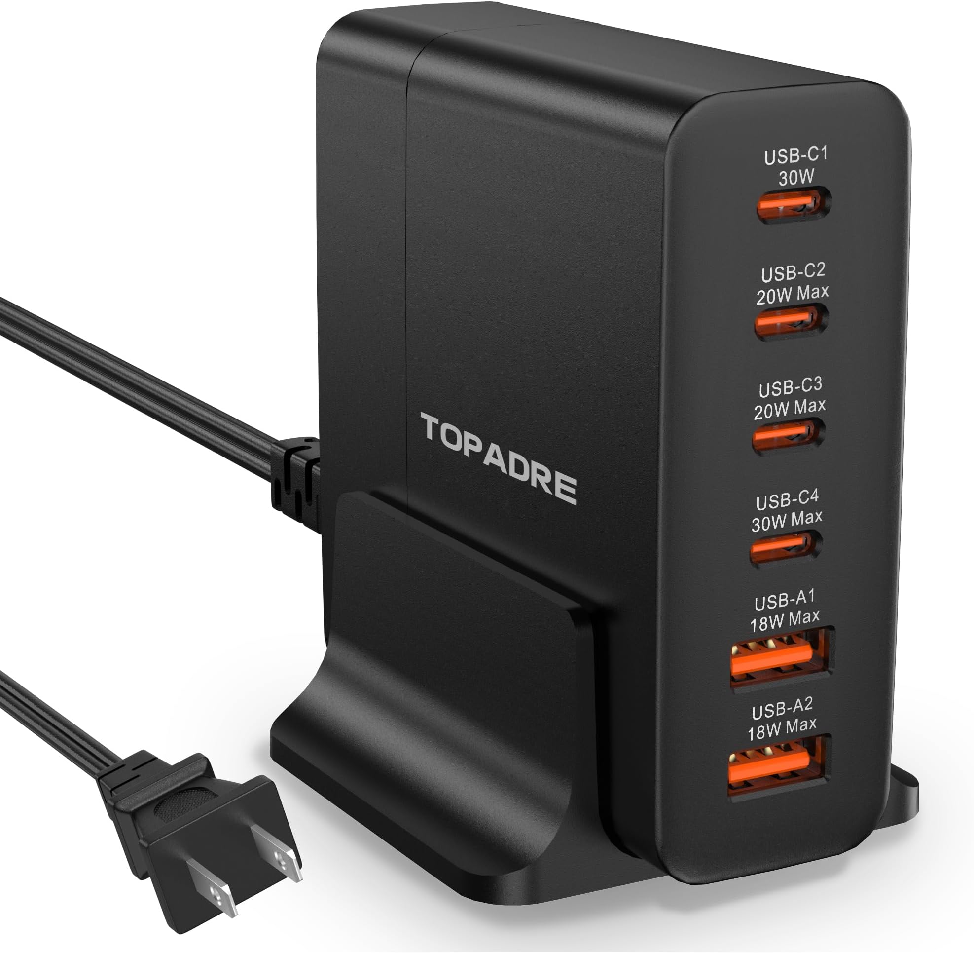 Amazon.com: USB C Charger Block, 120W GaN 5 Port PD USB-C and QC USB-A ...