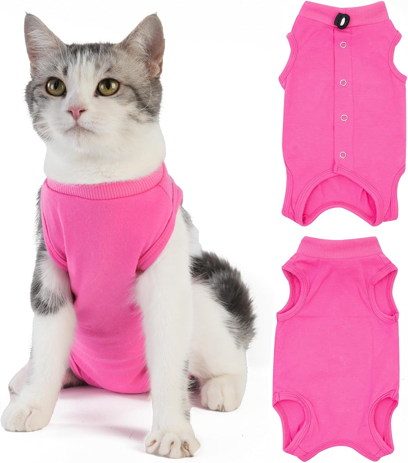 Axcimond Cat Recovery Suit Body Suits for Medical Spay Surgical Cats ...