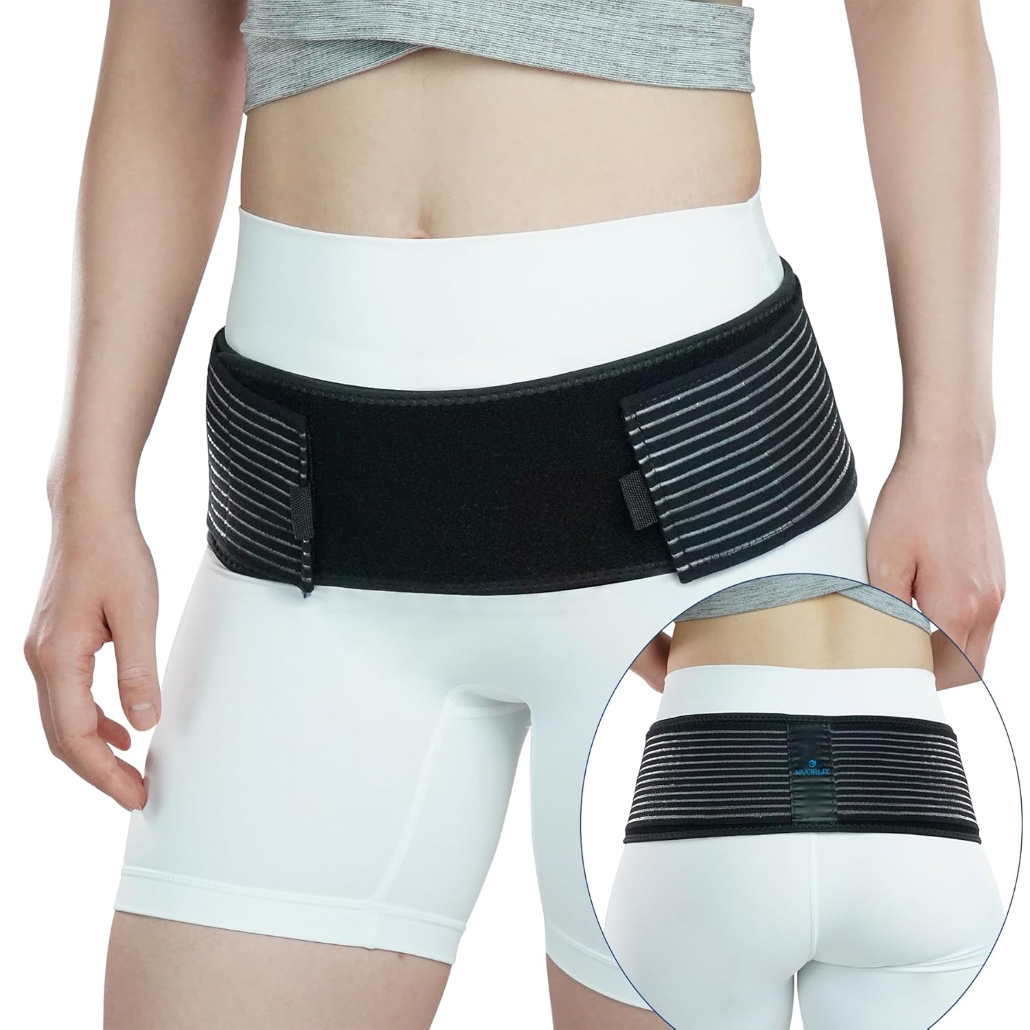 Nvorliy Sacroiliac SI Joint Hip Belt - Sacroiliac Hip Belt and Pelvic ...