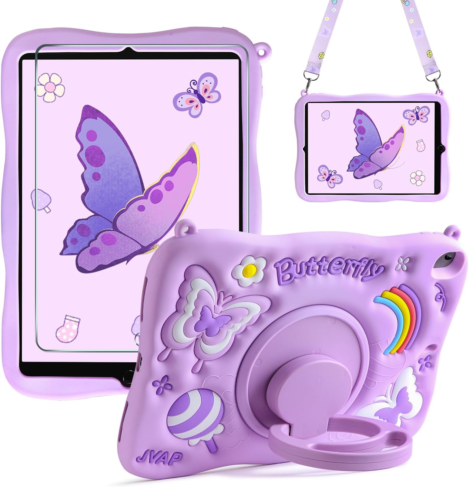 Amazon.com: XNMOA for iPad 9th Generation Case,Butterfly Cute iPad 10.2 ...