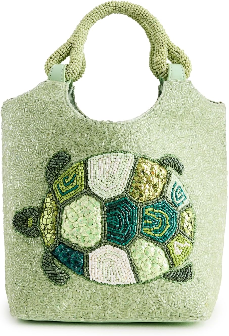STAUD Women's Beaded Cote Bag, Baby Turtle, Green, One Size: Handbags ...