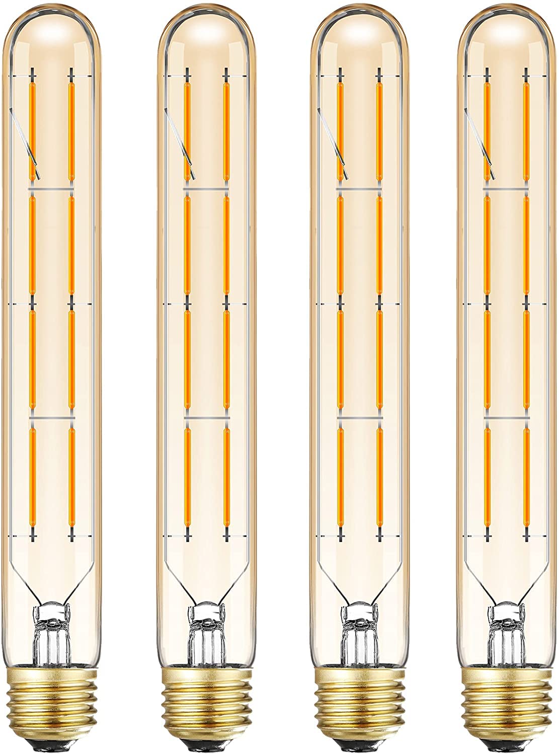 Dimmable Led Tubular Bulb,8.9inch Long Tube Edison Light Vintage ...