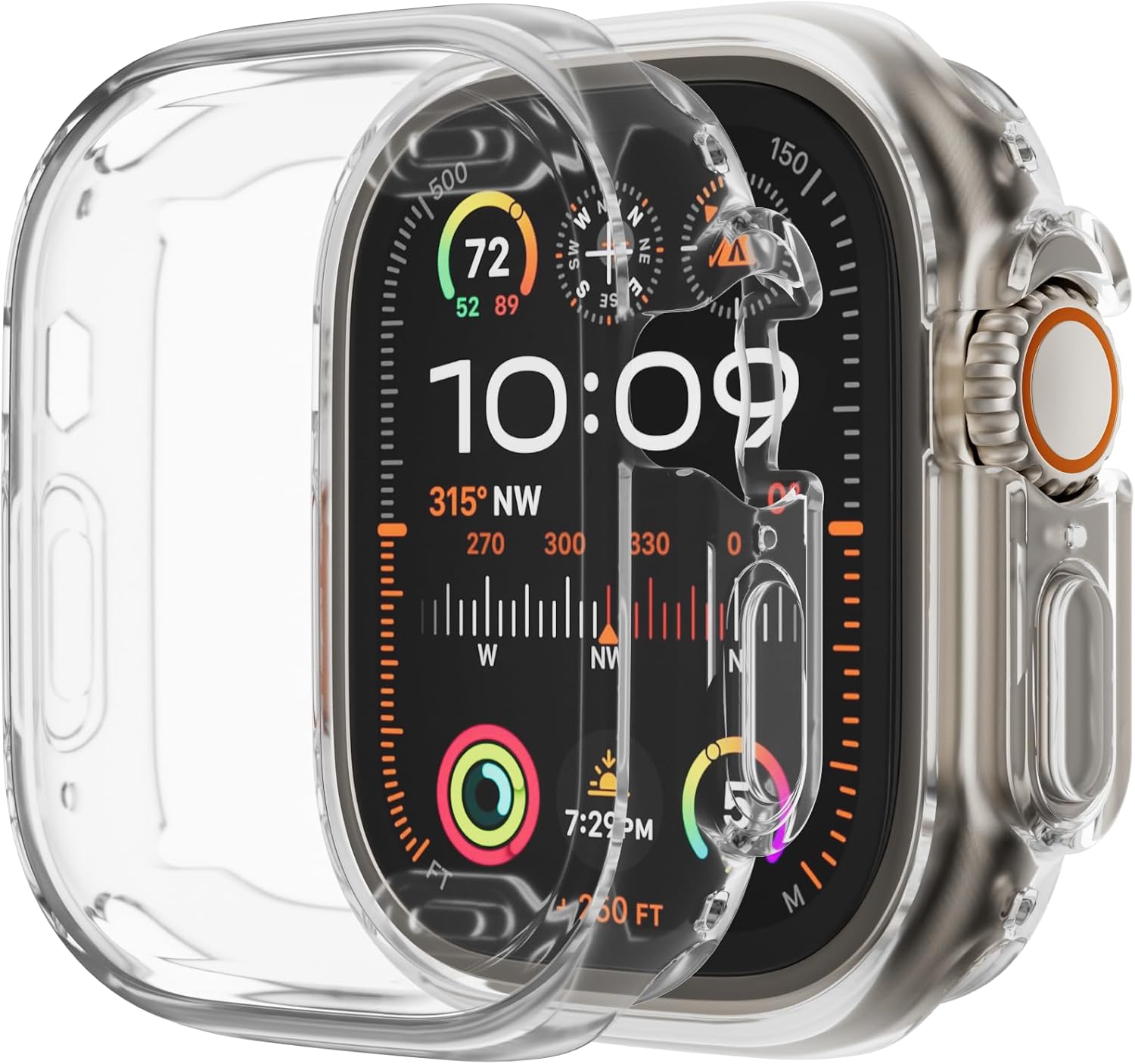 Amazon.com: Rc-Z Case for Apple Watch Series 9 8 Ultra, Soft TPU Screen ...