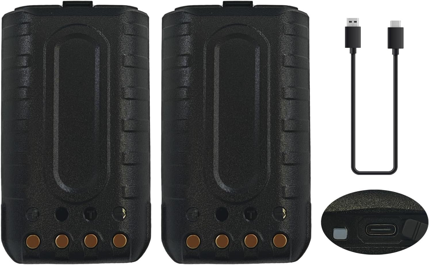 Amazon.com: QUANSHENG TG-UV2 Plus USB-C Charging Battery 4000mAh Larger ...