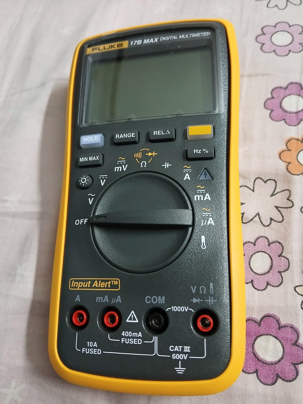 Fluke 17B MAX Digital Multimeter with Audible/Visual Alarm 6000 Counts ...