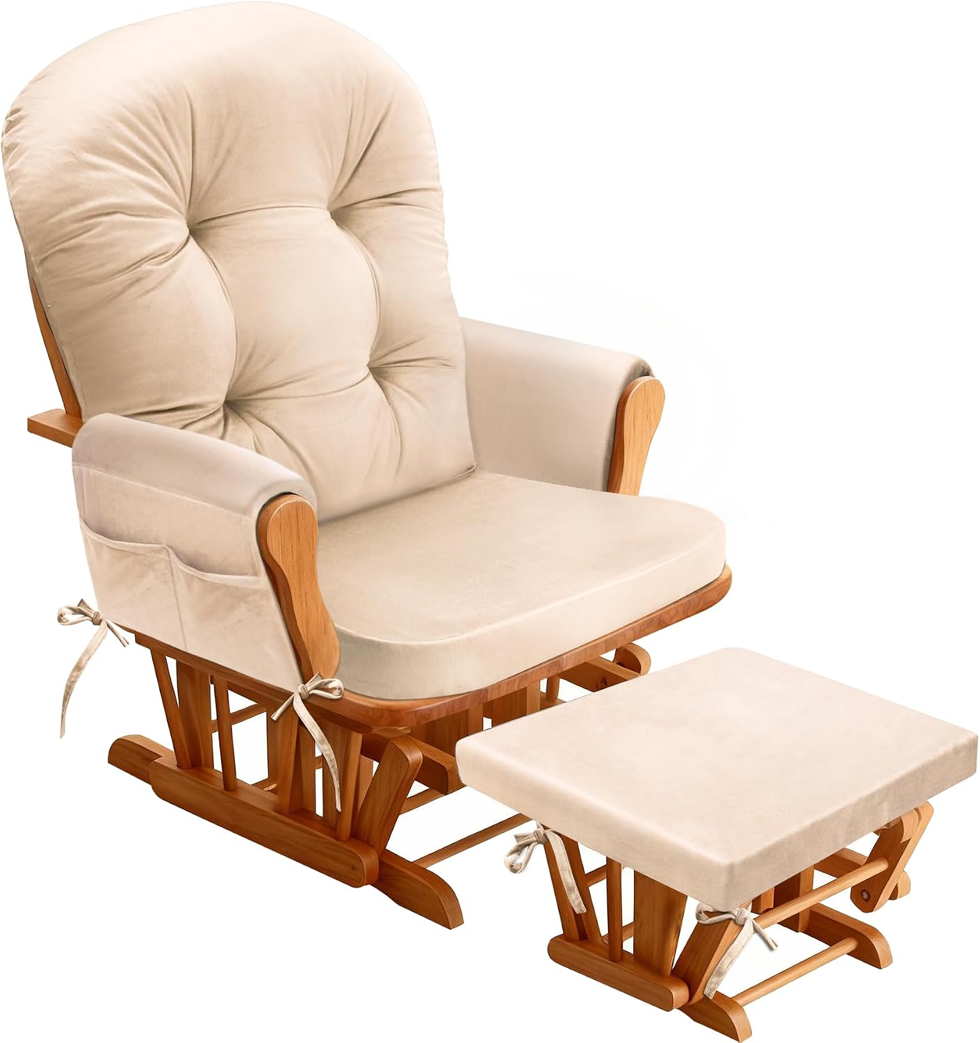 Amazon.com: JZHLLA Glider Rocker Replacement Cushion Set with Storage ...