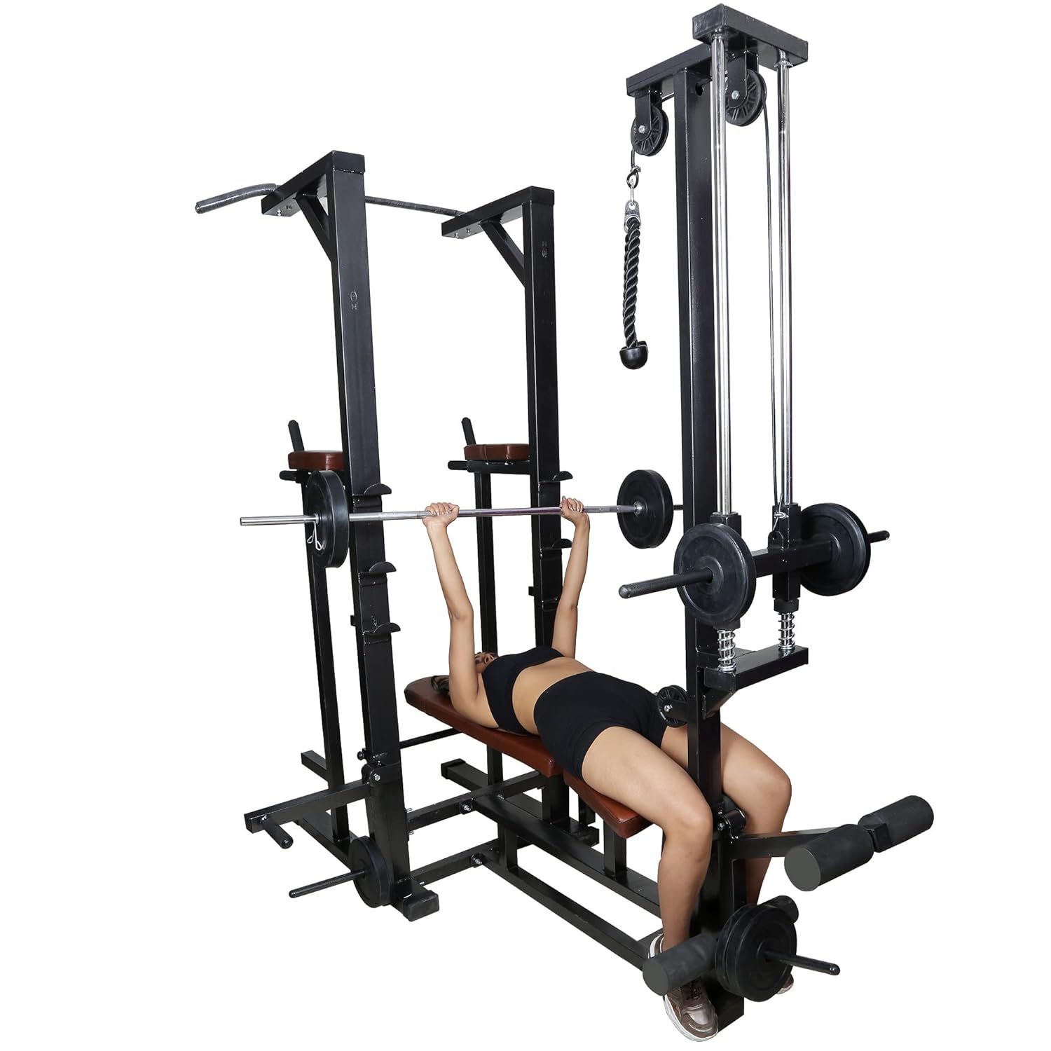 INFINITY FITNESS Alloy Steel, Foam 20 in 1 ABS Tower with Ground Pully ...