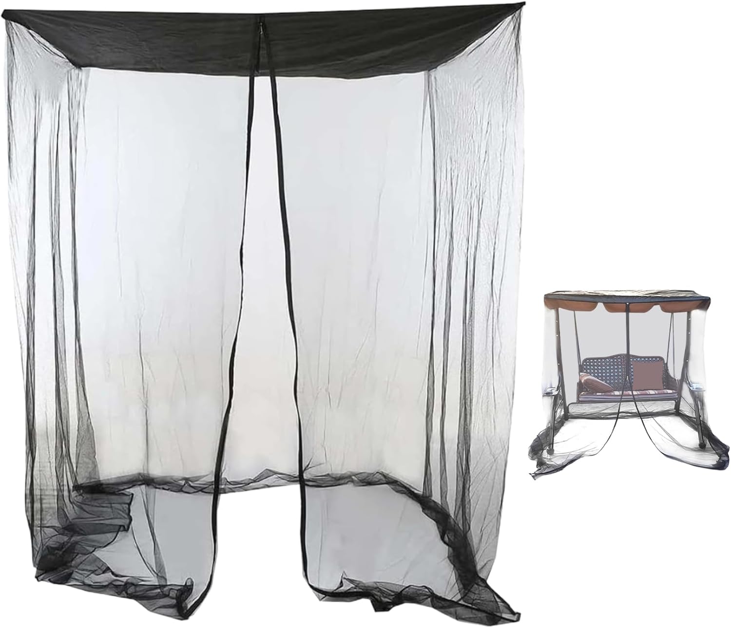 Patio Net for 3 Person Swing Chair, Waterproof Top Cloth Mesh Netting ...