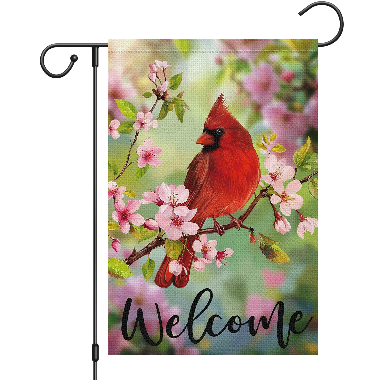 Amazon.com : Heyfibro Welcome Spring Cardinal Garden Flag Spring Summer ...