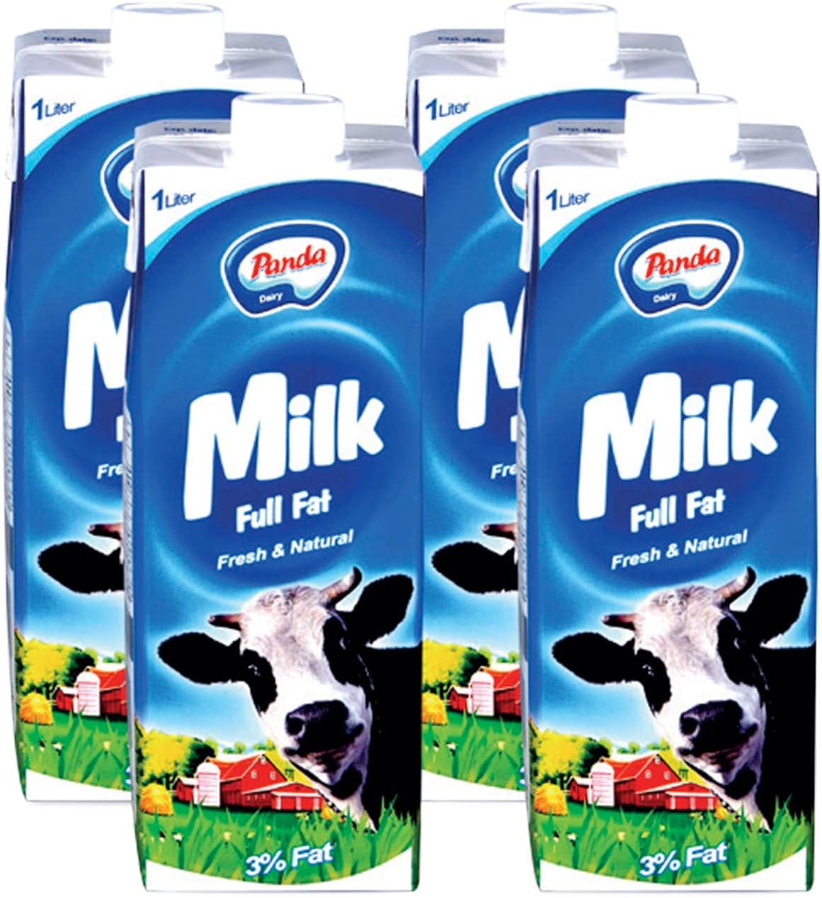 Panda UHT Milk Full Fat, 4 x 1 Litre: Buy Online at Best Price in UAE ...