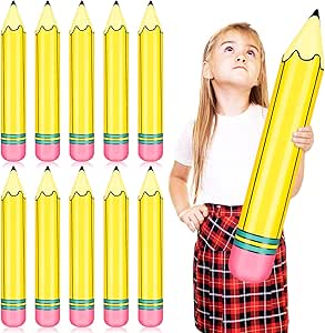 Amazon.com: 10Pcs 27 Inch Large Inflatable Pencil Balloons Back to ...