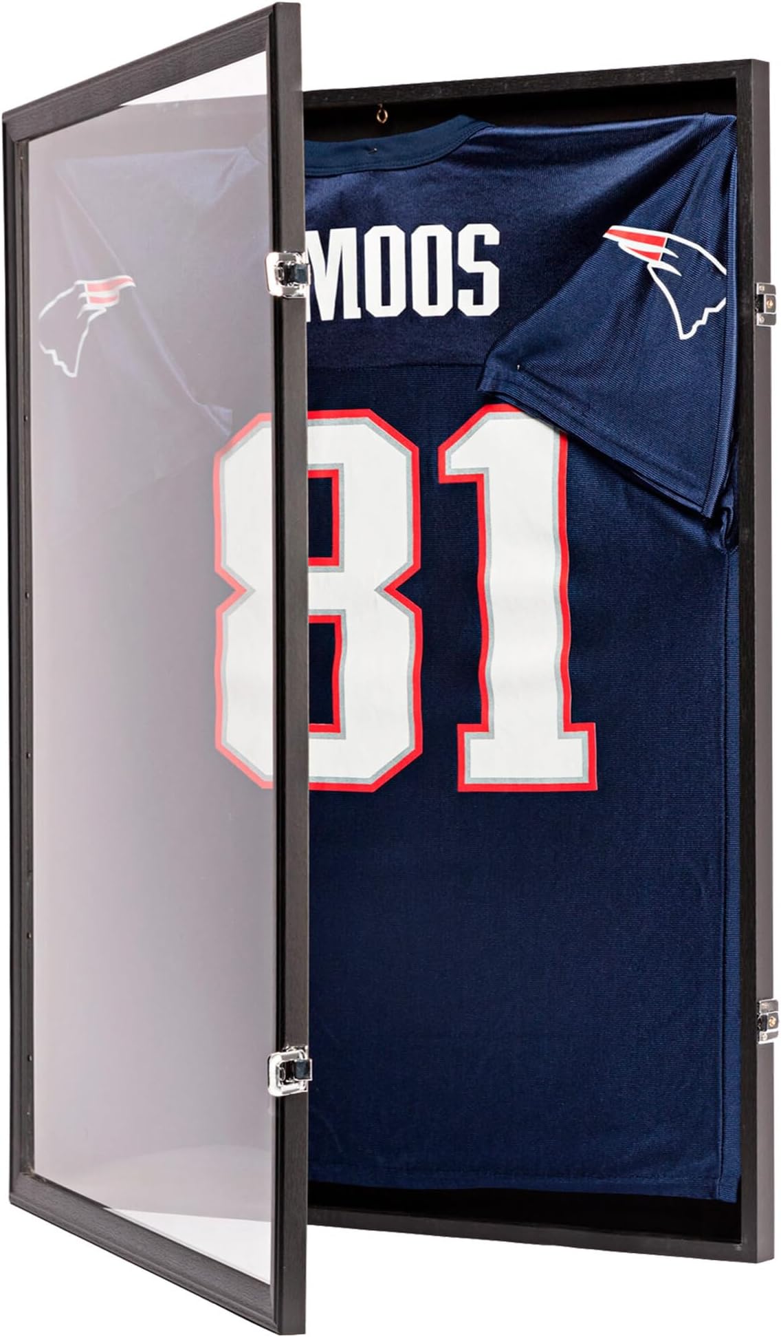 Amazon.com: Black Oversized Jersey Shadow Box Display Case 24x36 - MDF ...