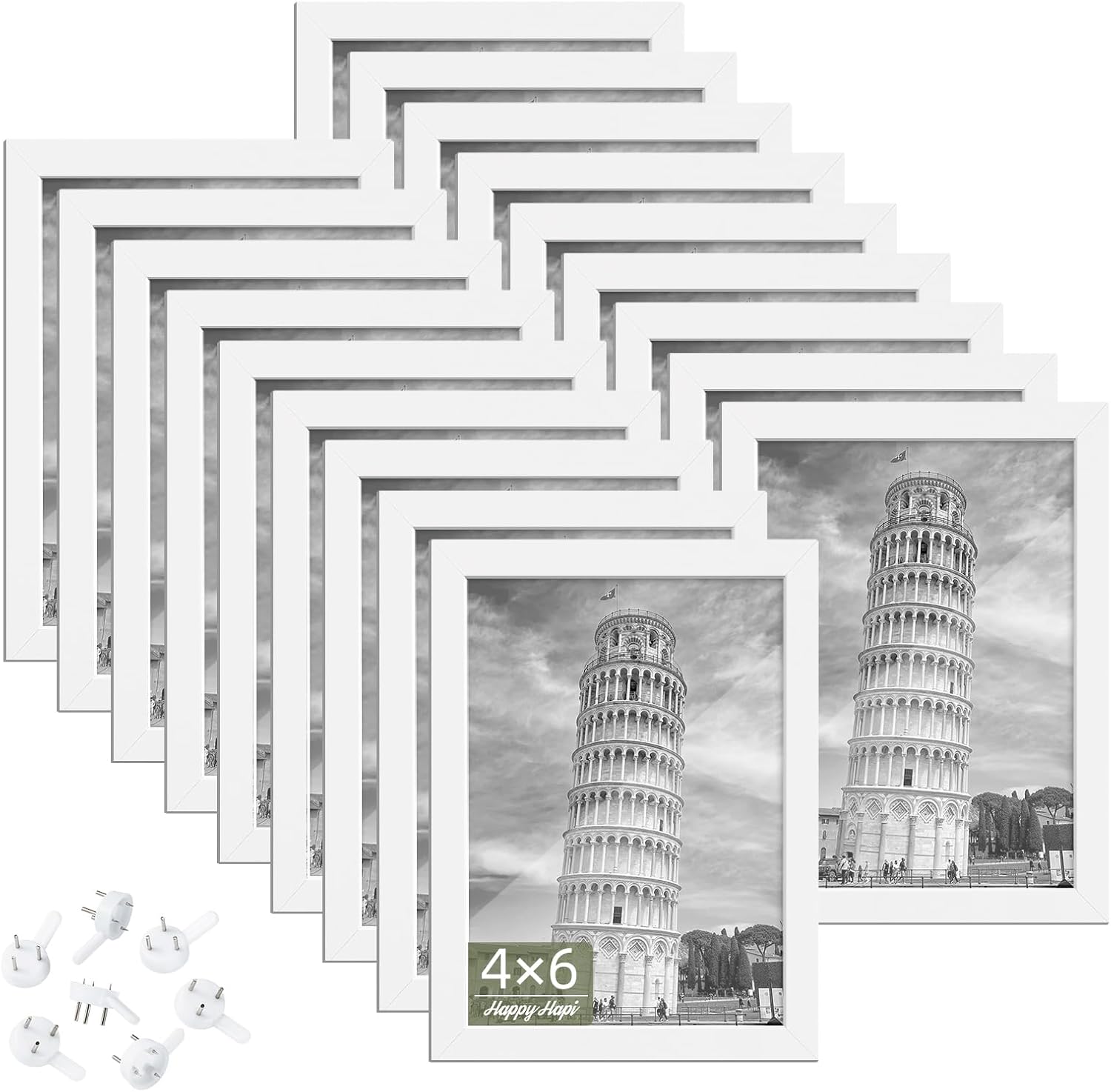 Amazon.com - HappyHapi 4x6 Picture Frame Set of 18, Photo Frame for 4x6 ...
