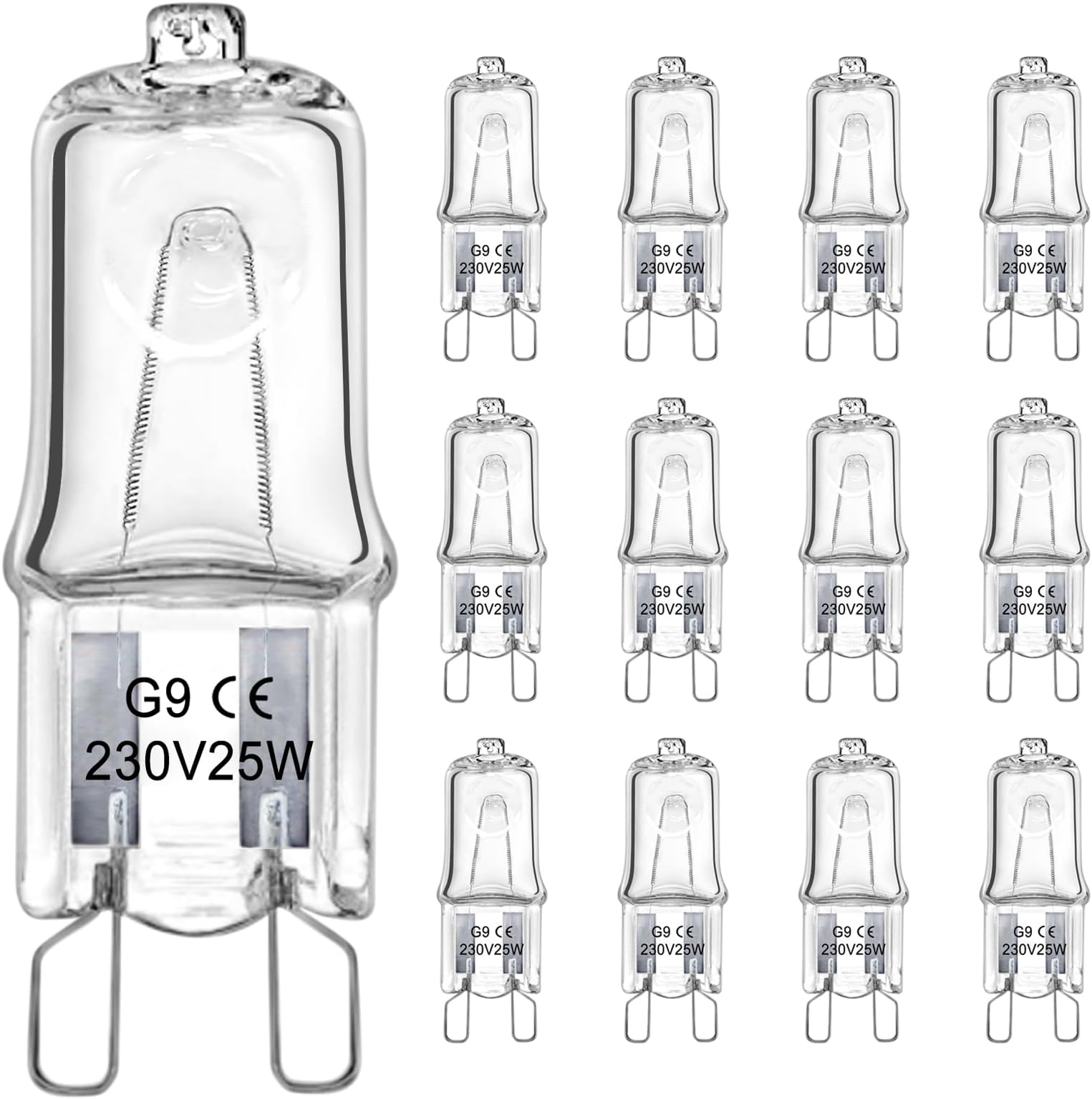 G4 10W Halogen Bulbs G4 12V Halogen Light Bulbs, 2 Pin Clear Capsule ...