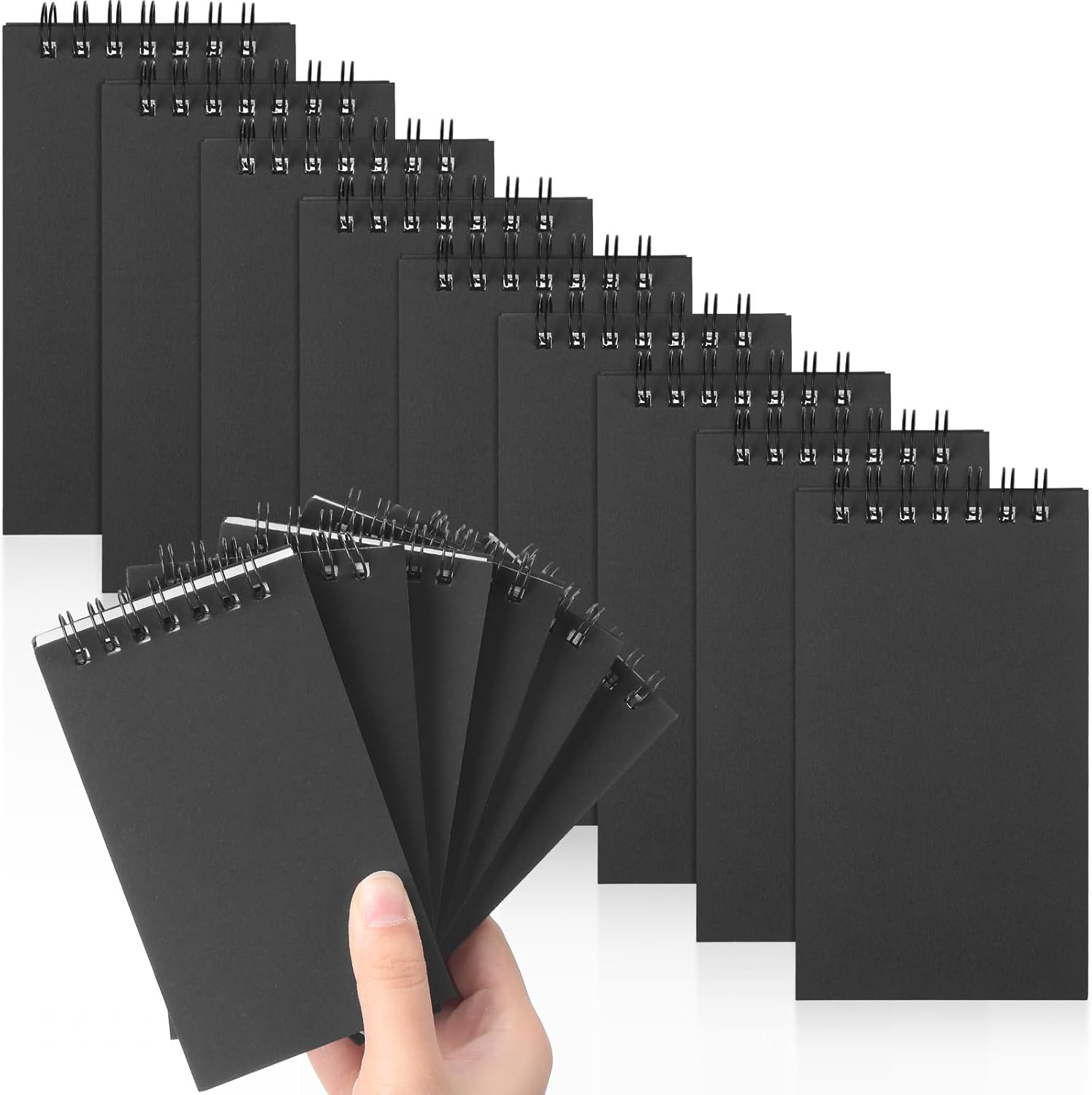 Amazon.com : Tenceur 18 Pcs Mini Spiral Notebook 3" x 5" Top Bound ...