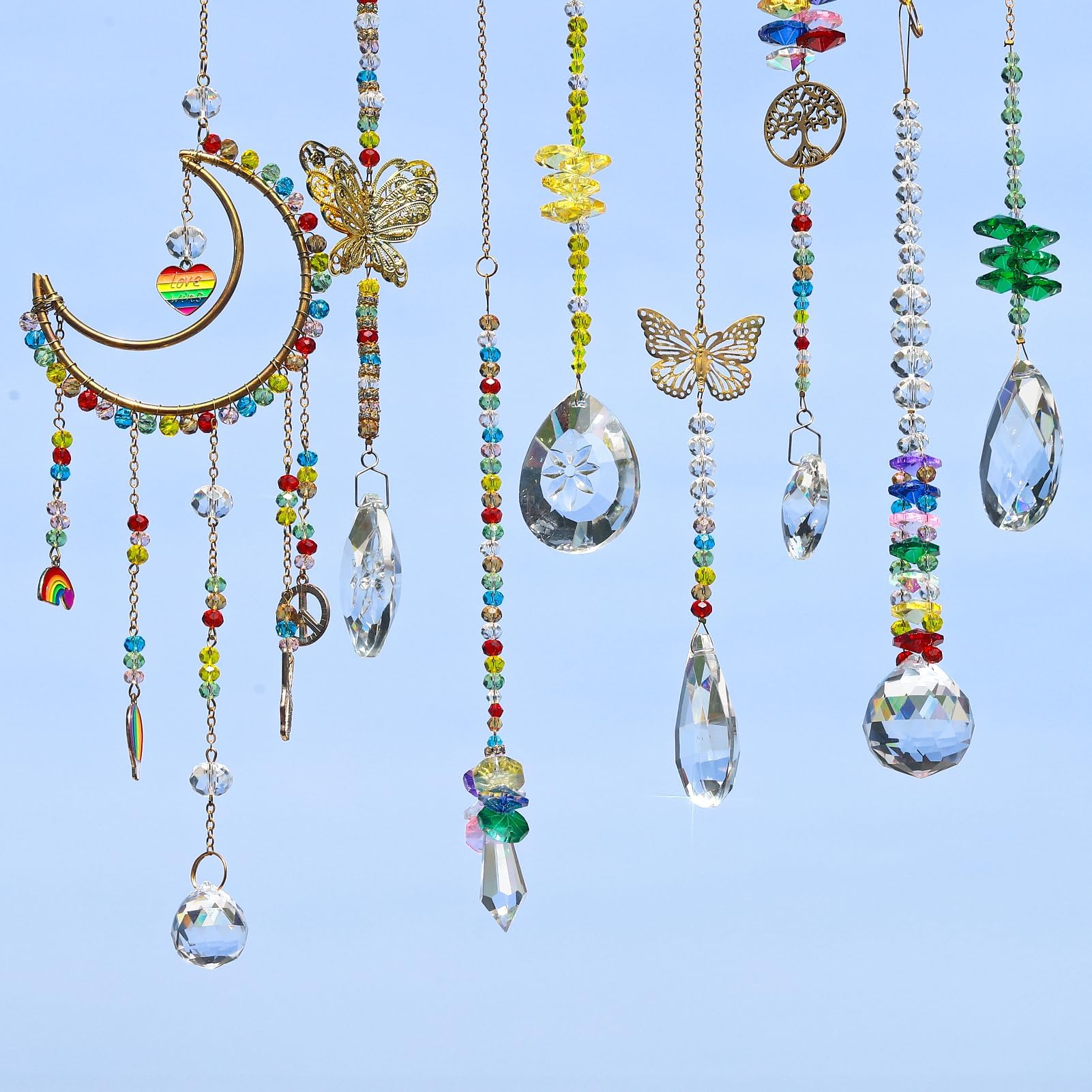 Amazon.com: JADVY 310 Pcs DIY Crystal Sun Catchers Indoor Window ...